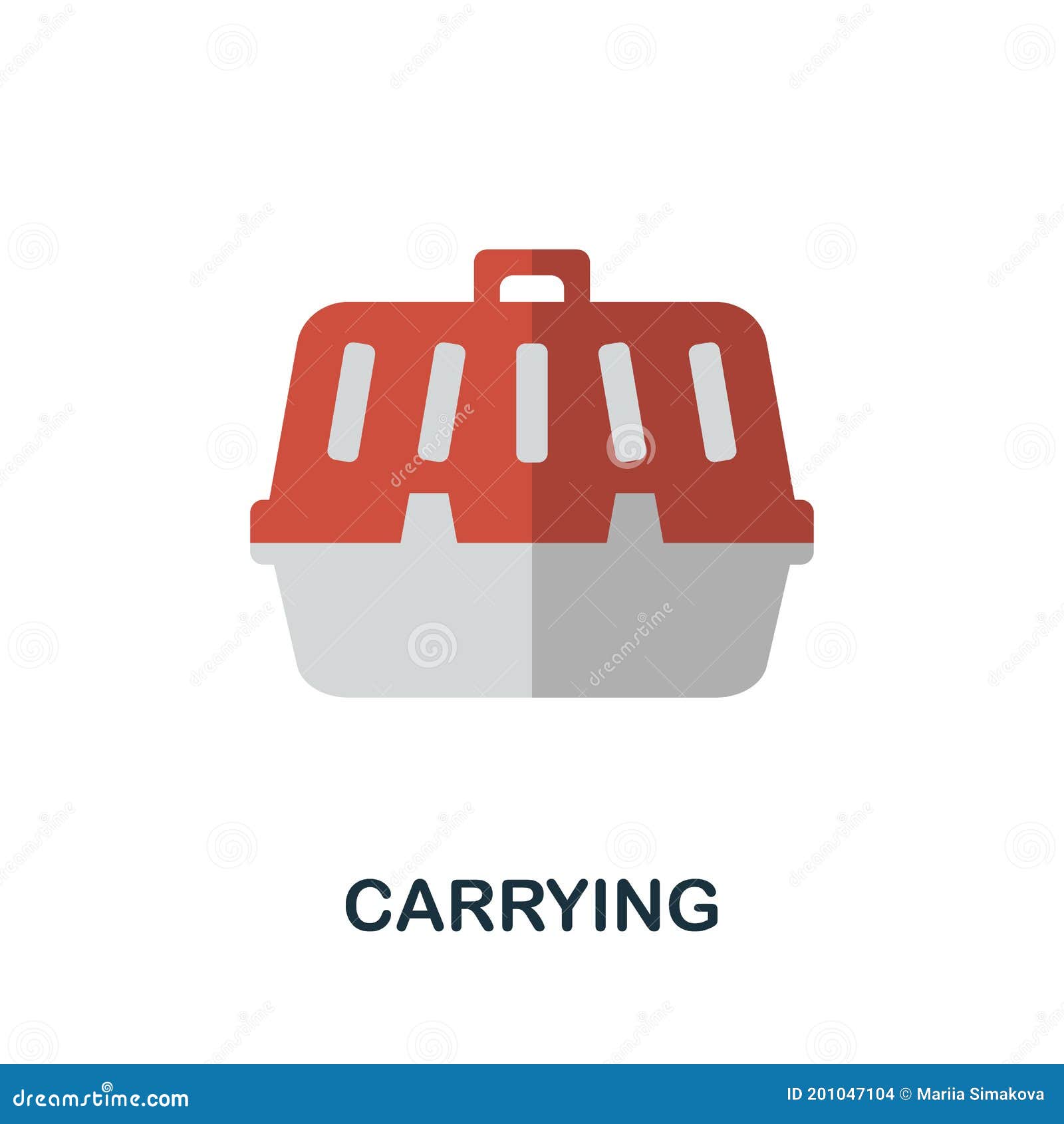 Carrying Icon. Simple Element from Home Animals Collection. Creative ...