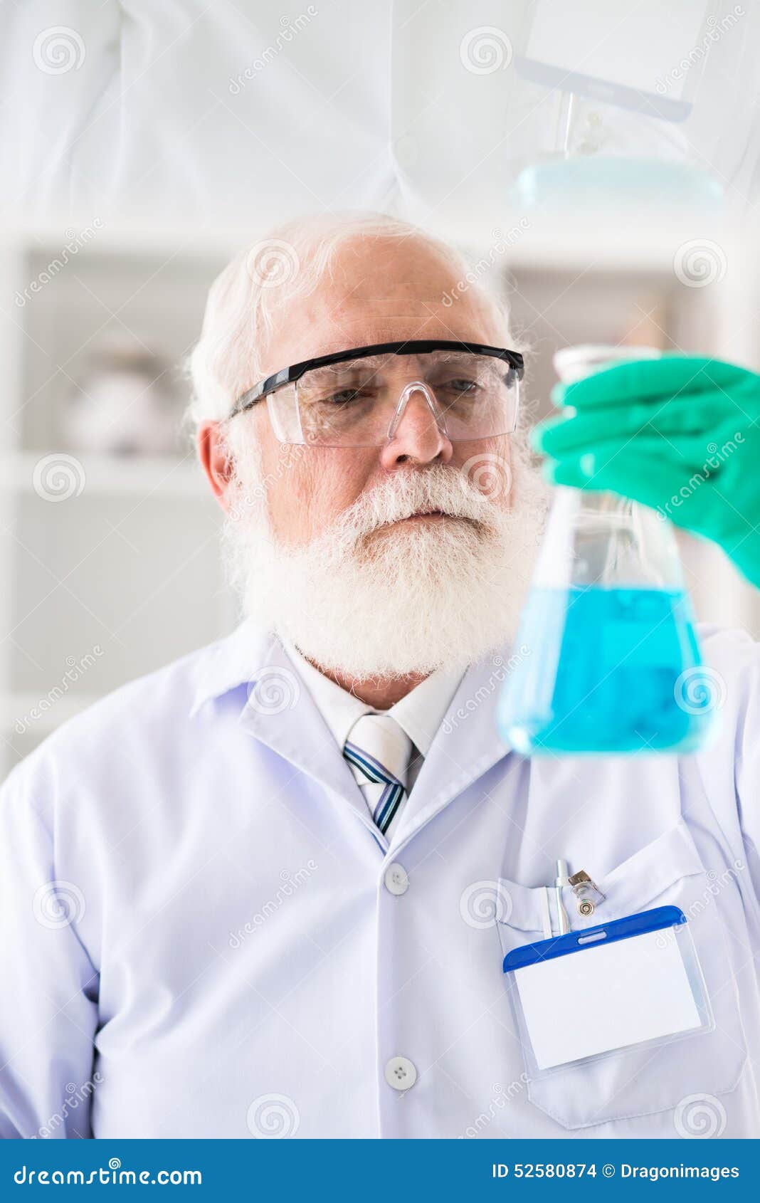 Carrying out research stock photo. Image of reagent, labcoat - 52580874