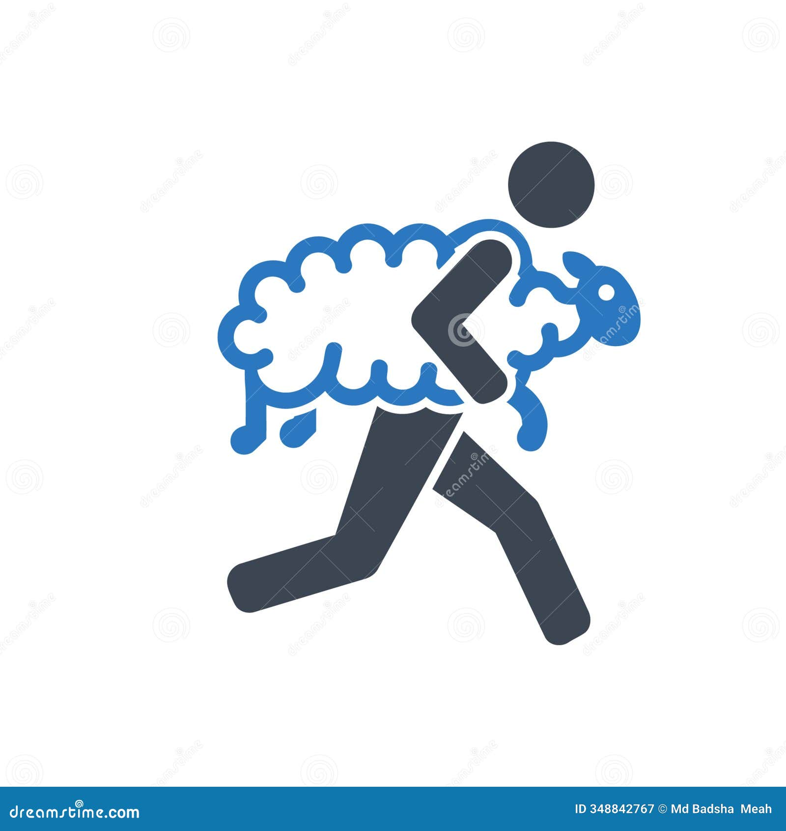 Sheep Or Ram Icon, Logo, Template, Pictogram Vector Illustration ...