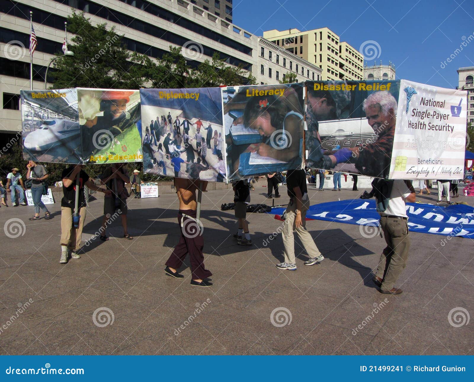 Carrying the Sign editorial photo. Image of occupy, jobs - 21499241