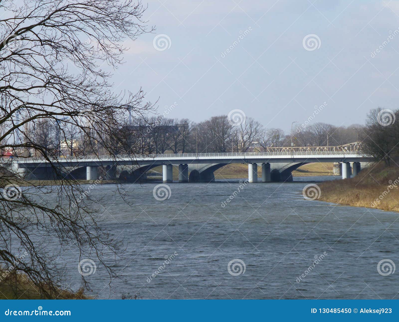 Cars bridge over the river stock photo. Image of travel - 130485450