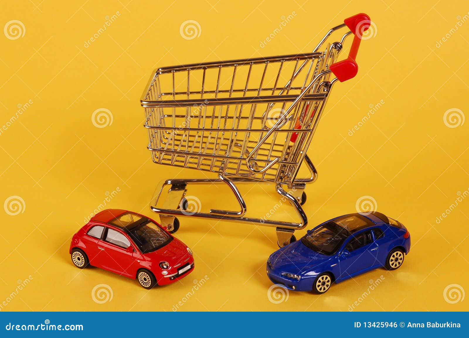 Cars and cart stock photo. Image of shop, automobile - 13425946