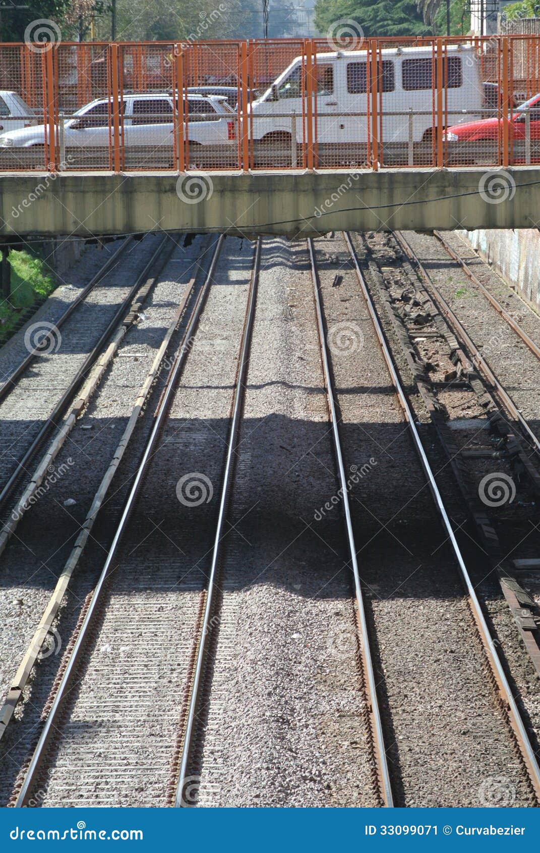 Cars crossing bridge stock image. Image of urban, shadow - 33099071