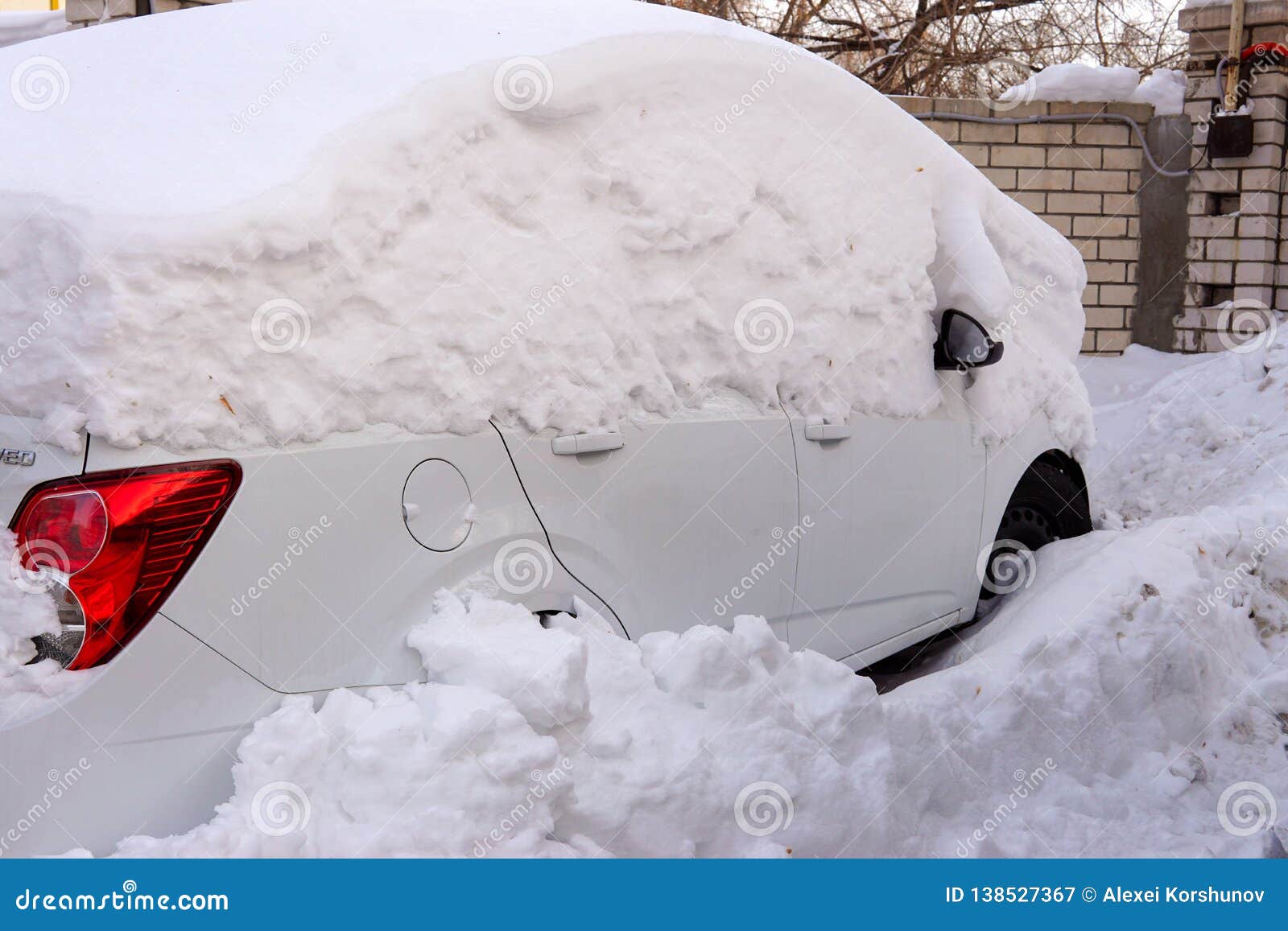 Cars Deep in Snow after a Snow Storm Stock Image - Image of parking ...