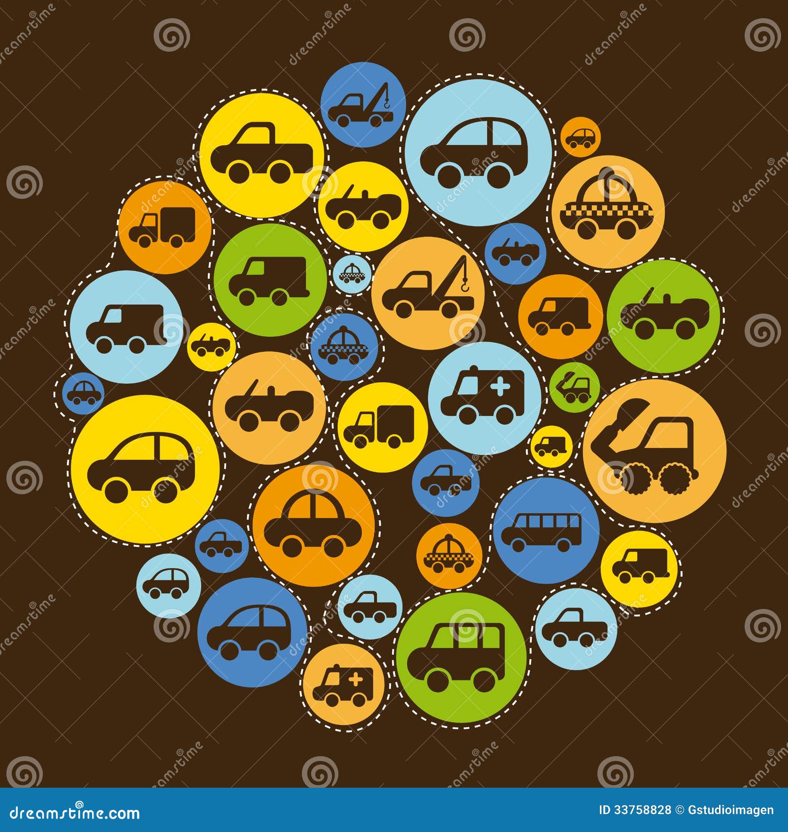 Cars Design Evolution Cartoon Vector Infographics | CartoonDealer.com ...