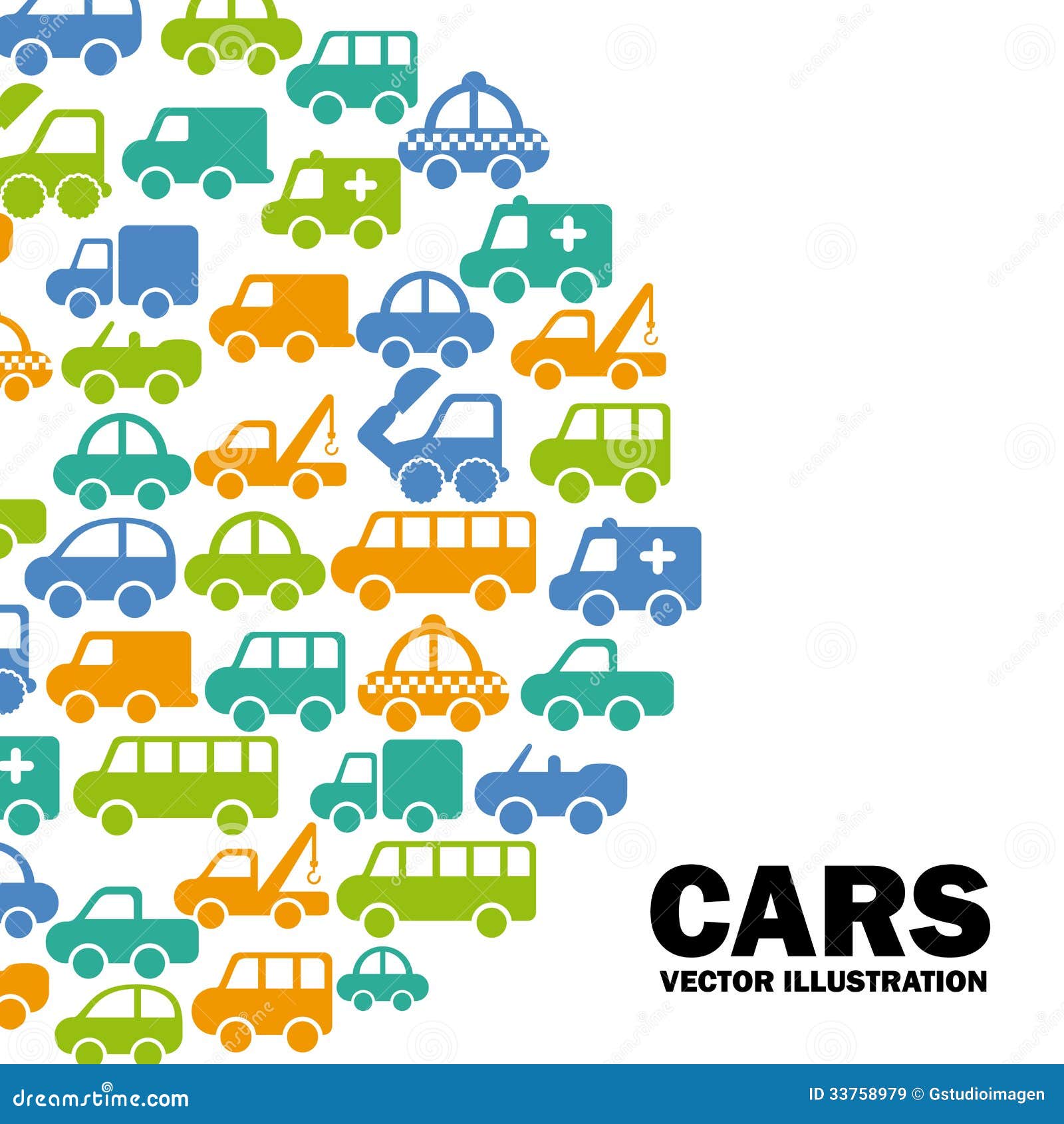 Cars design stock vector. Illustration of collection - 33758979