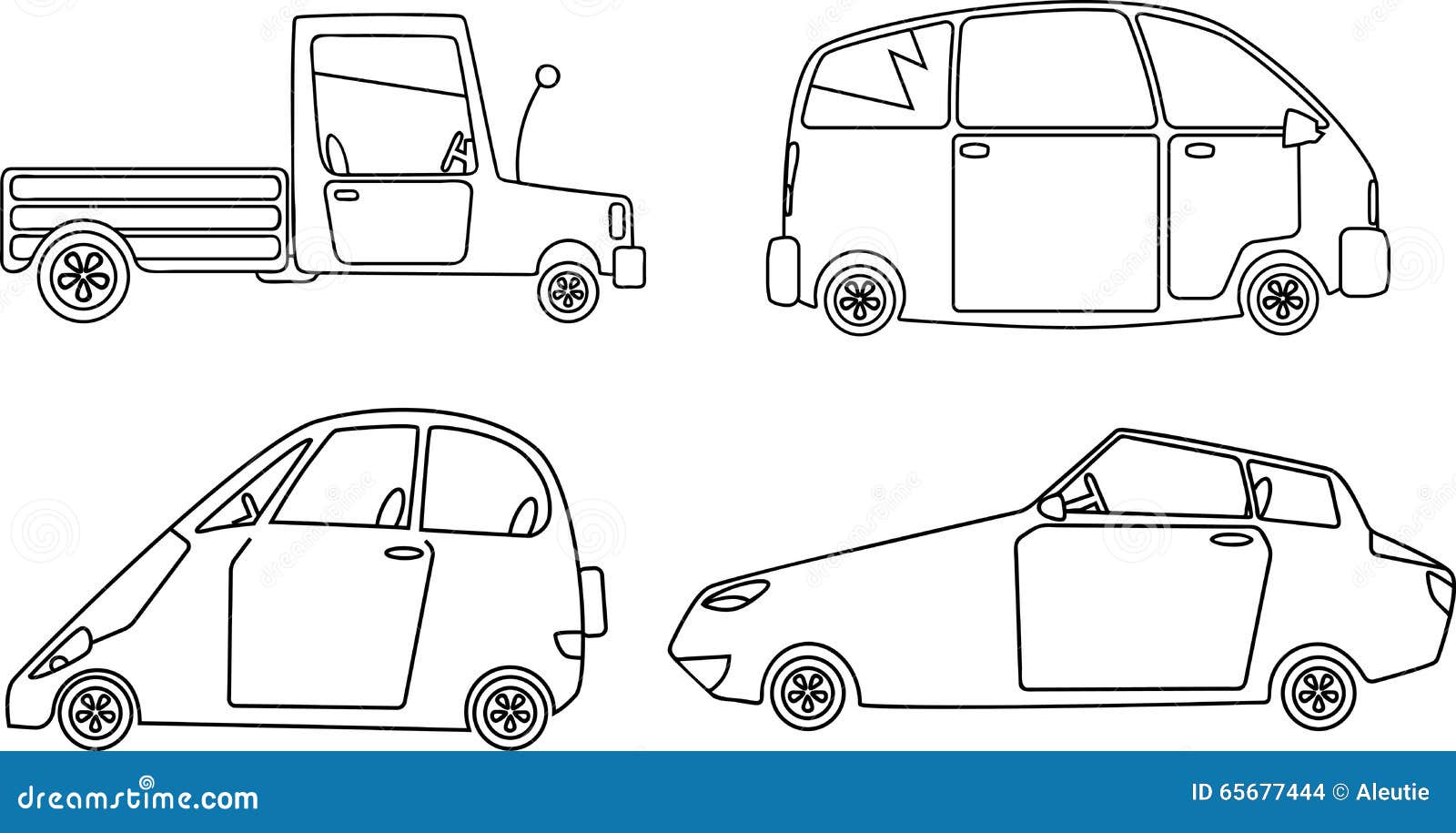 Cars design set stock vector. Illustration of truck, flat - 65677444