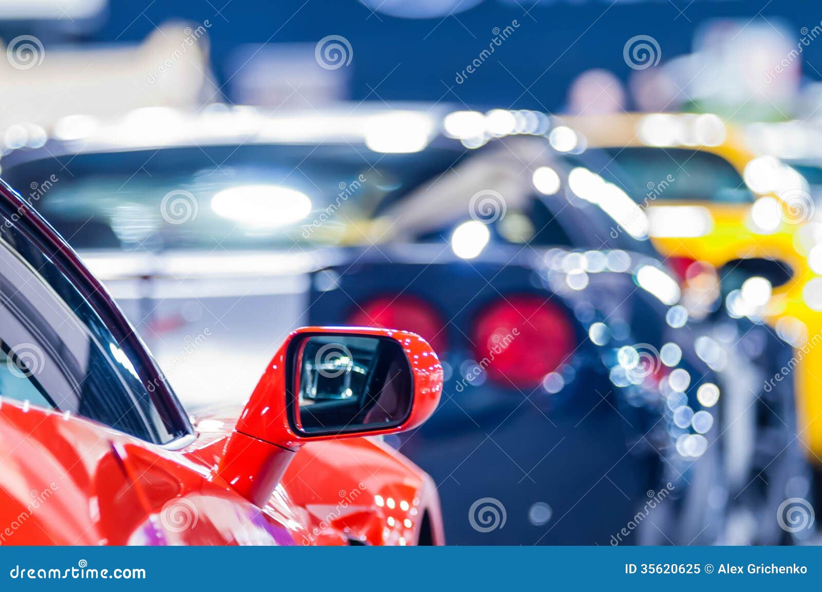 Cars on Display at an Autoshow Stock Image - Image of exhibition ...