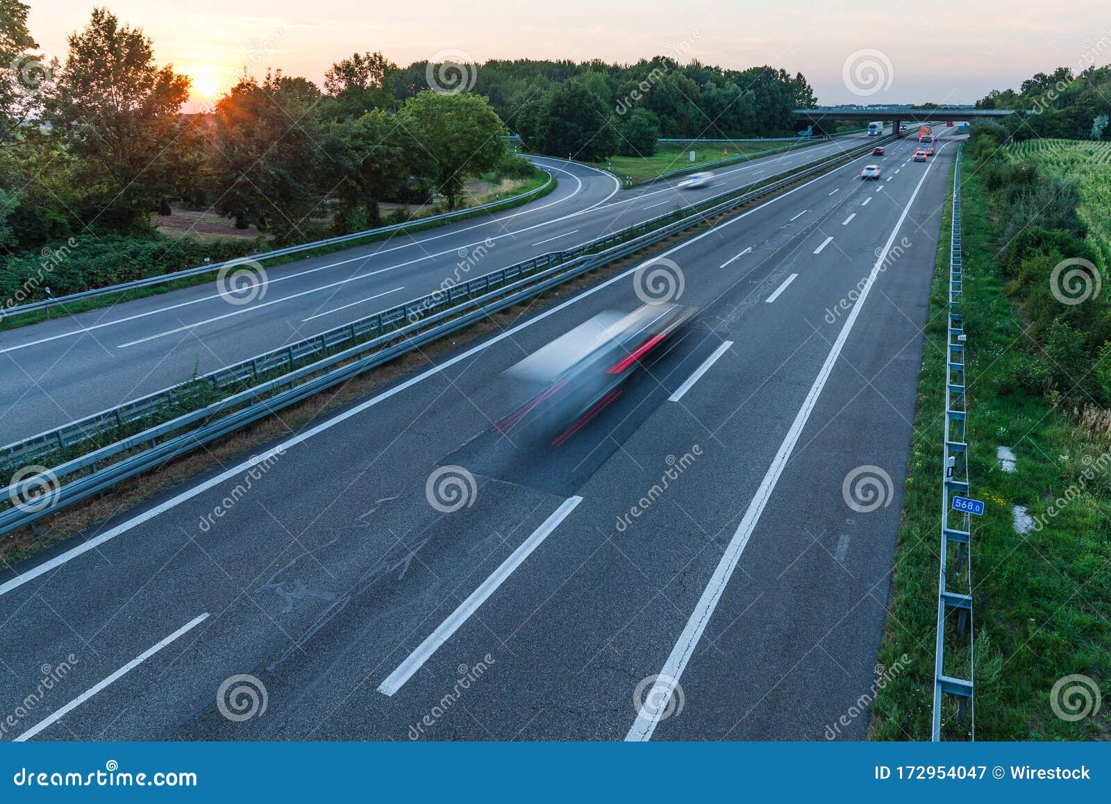 Cars Driving on the Highway Stock Image - Image of travel, vehicle ...