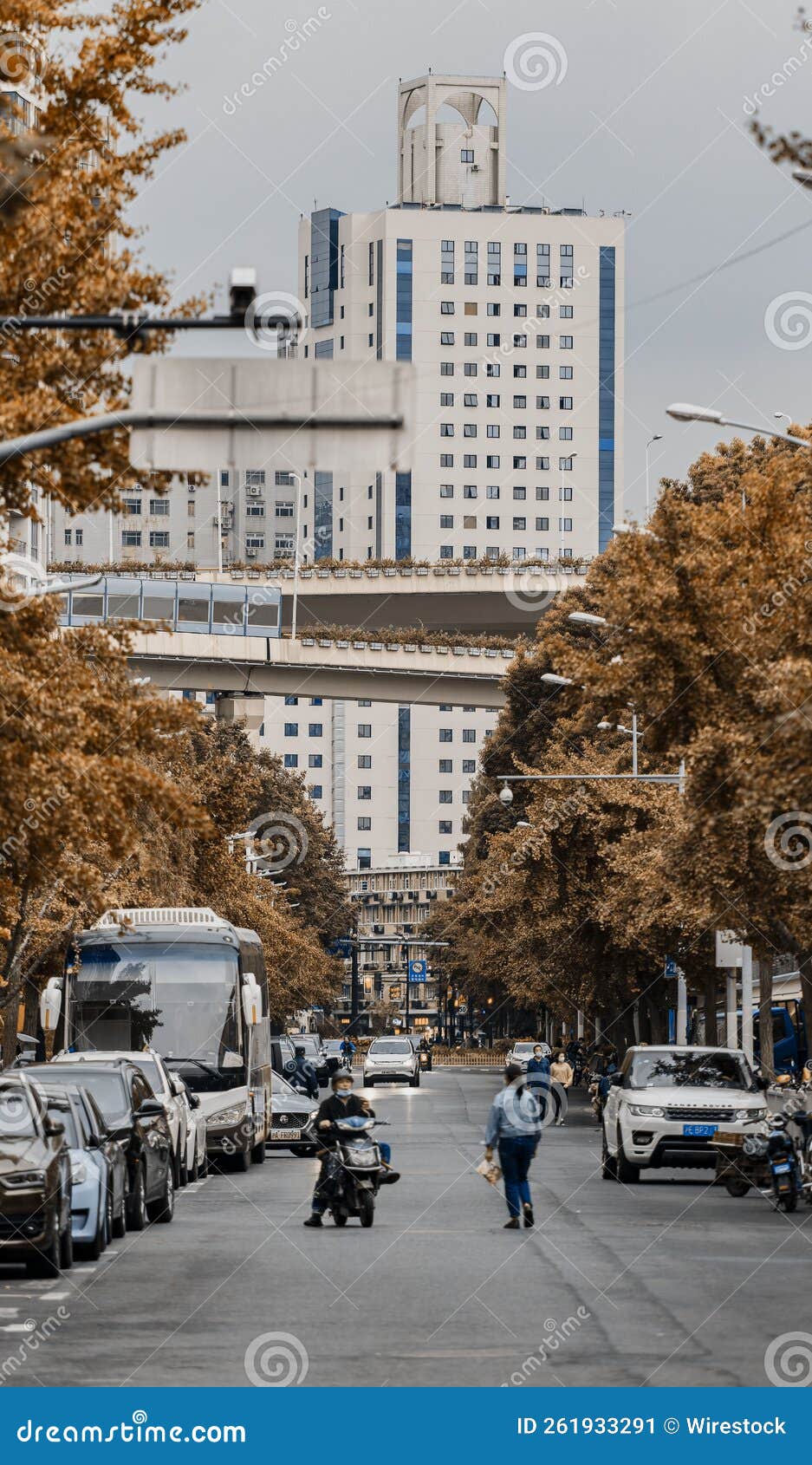 Cars Driving in the Road and Interchange in Puxi Editorial Photo ...