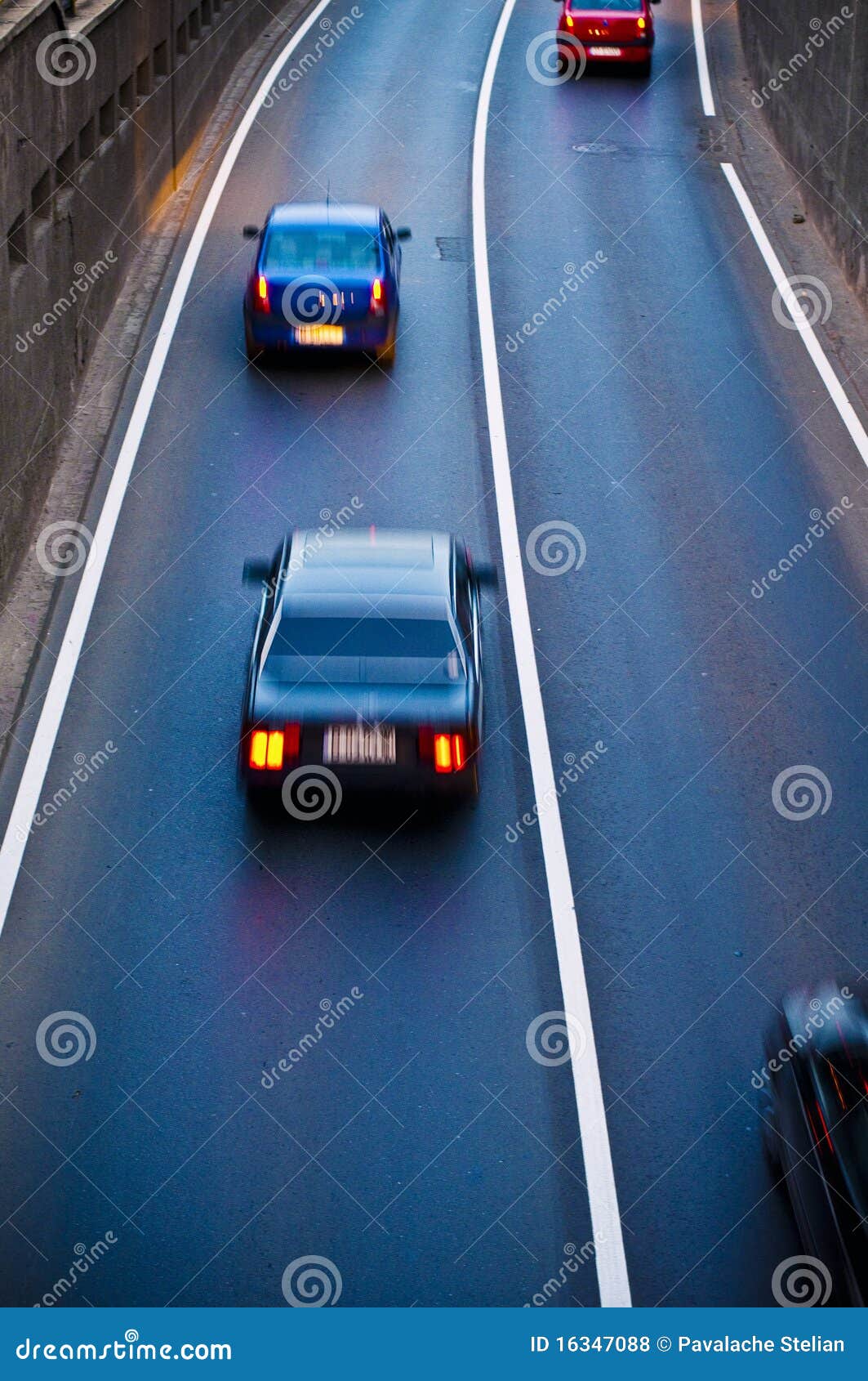 Cars entering passage stock photo. Image of highway, line - 16347088