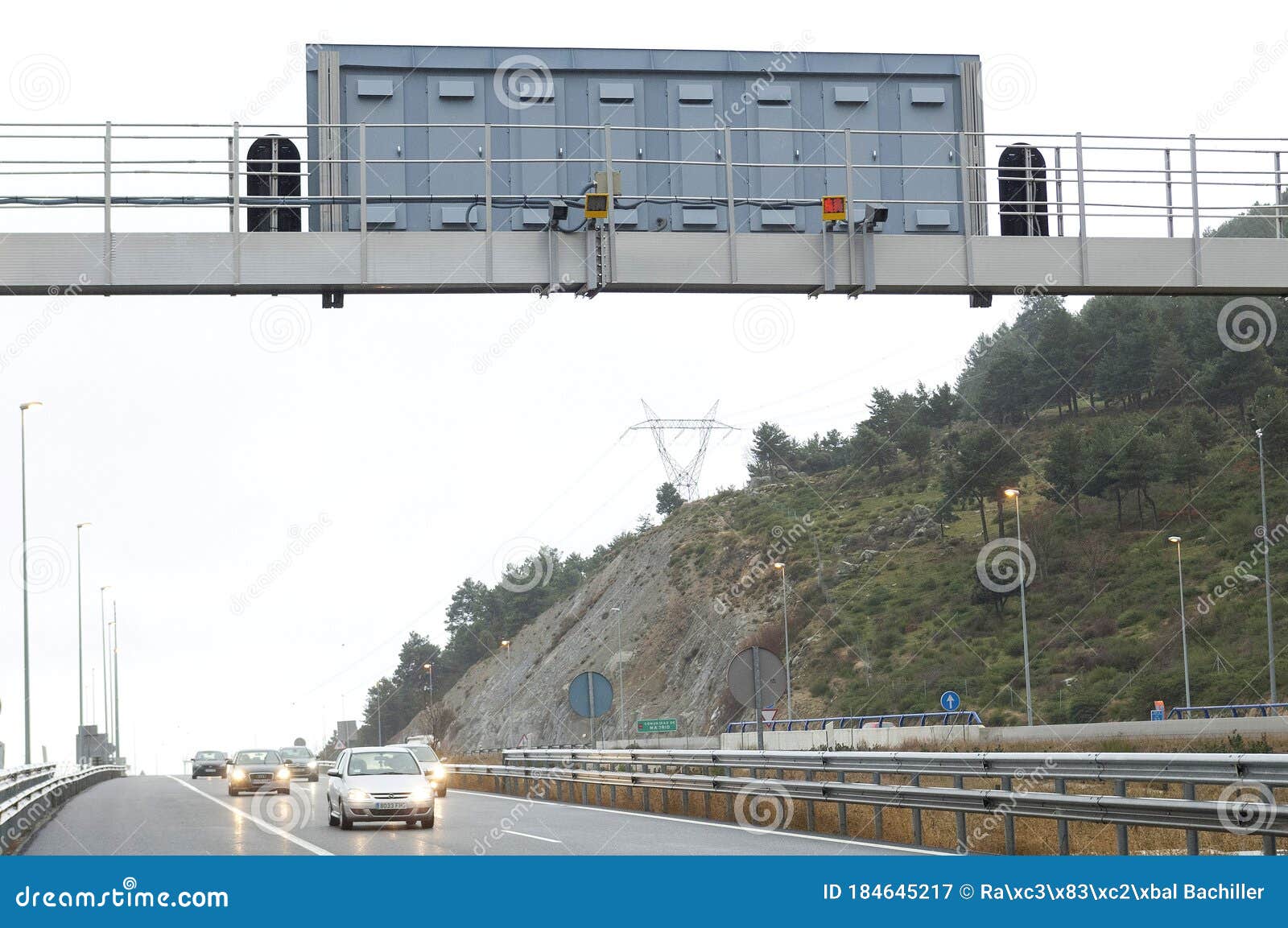 Cars Go through Speed Control Radar Stock Image - Image of driving ...