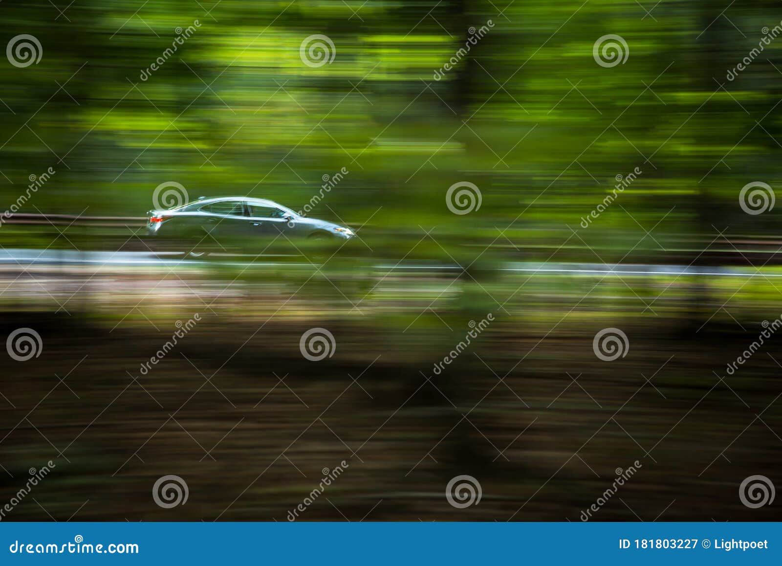 Cars Going Fast on an Interstate Road Stock Image - Image of driving ...