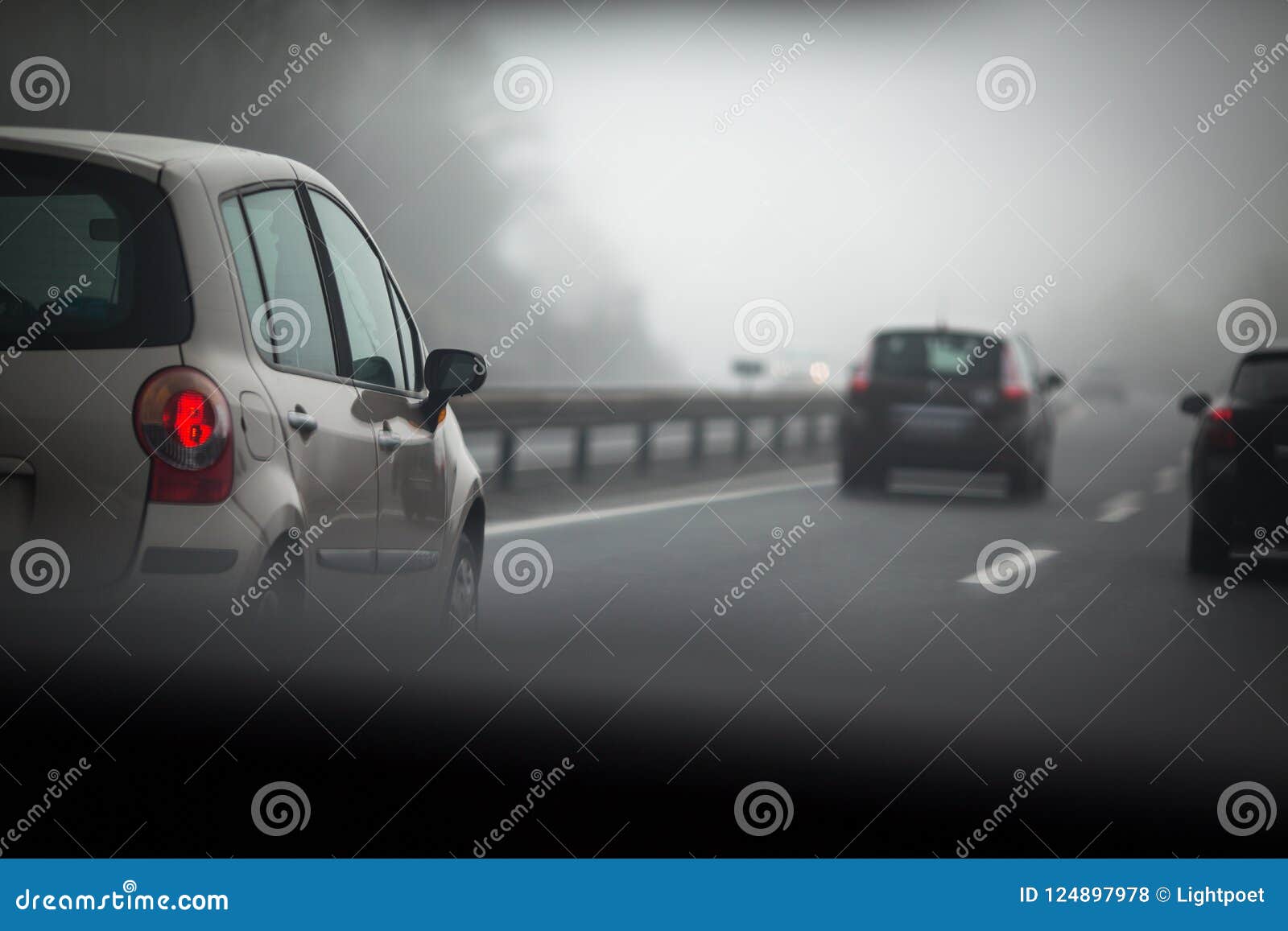 Cars going on a highway stock photo. Image of rush, lane - 124897978