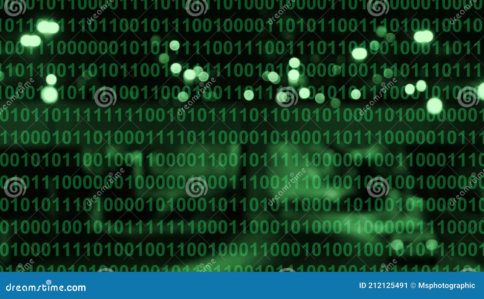 Cars Going Under an Underpass Faxing Out of Focus with Binary Code ...