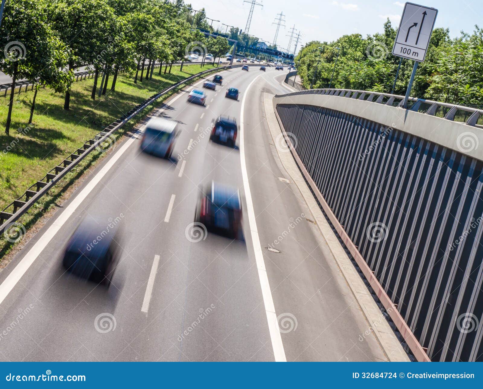 Cars on highway stock photo. Image of city, movement - 32684724