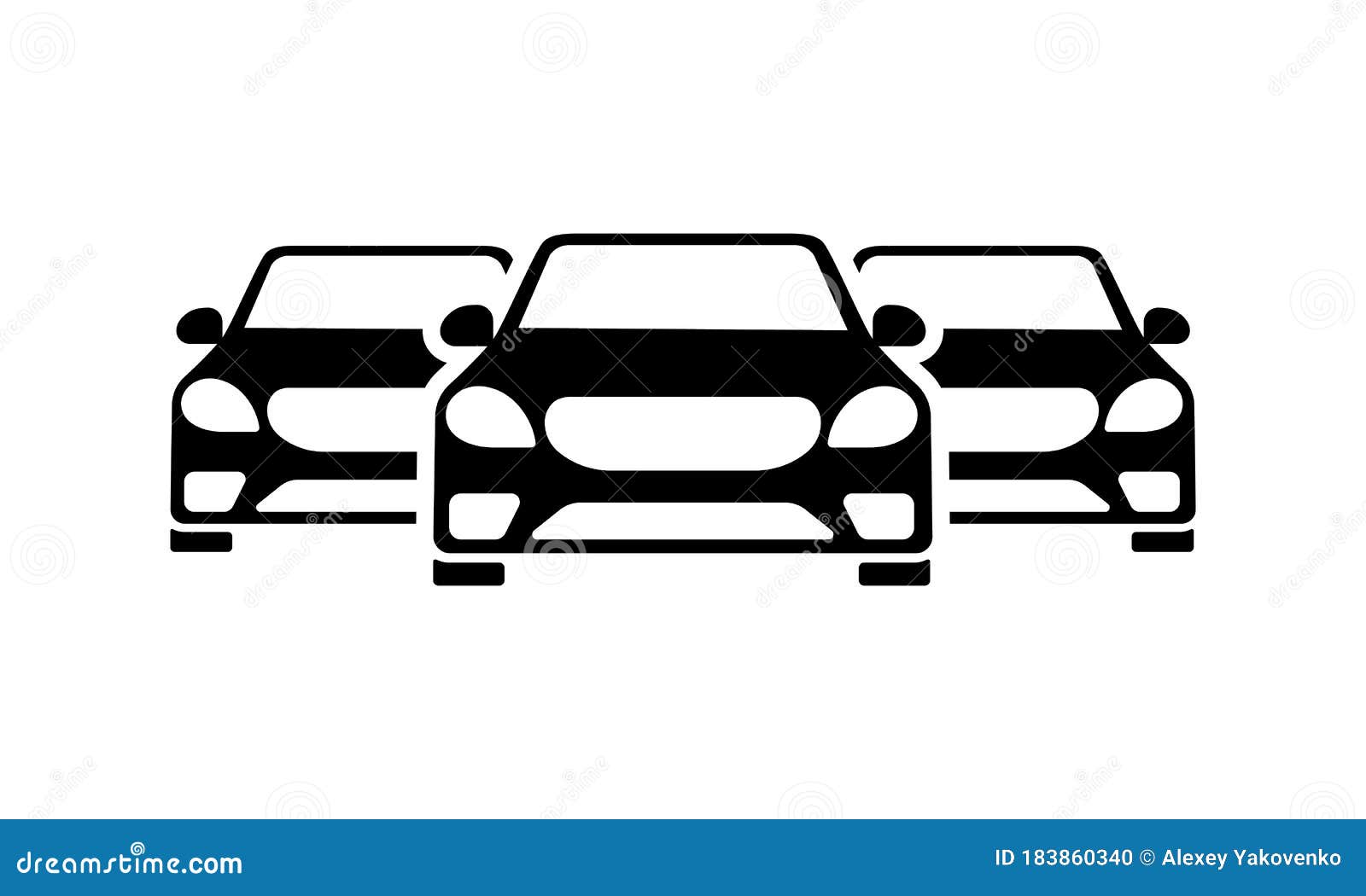 Cars Icon Set. Vehicle Line Symbols. Different Vector Car Forms ...