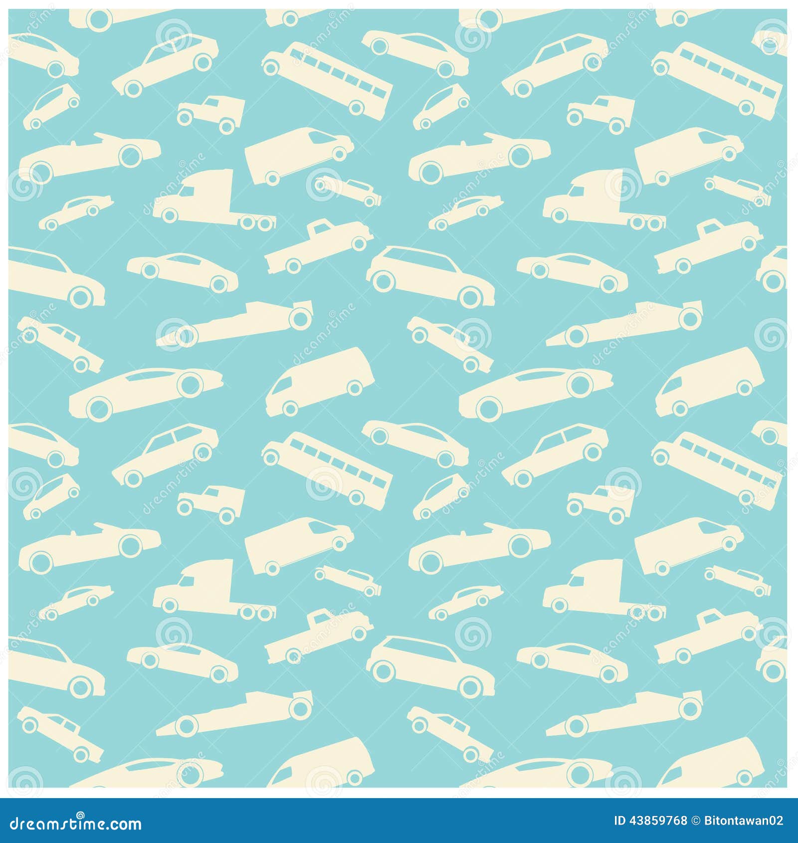 Cars Icons and Background, Pattern Stock Vector - Illustration of ...