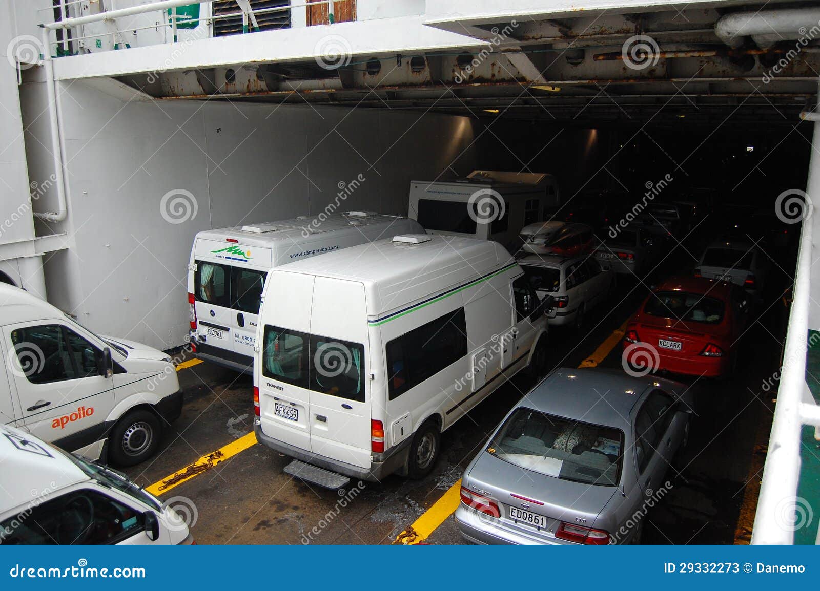 Cars inside ferry editorial stock photo. Image of ferry - 29332273