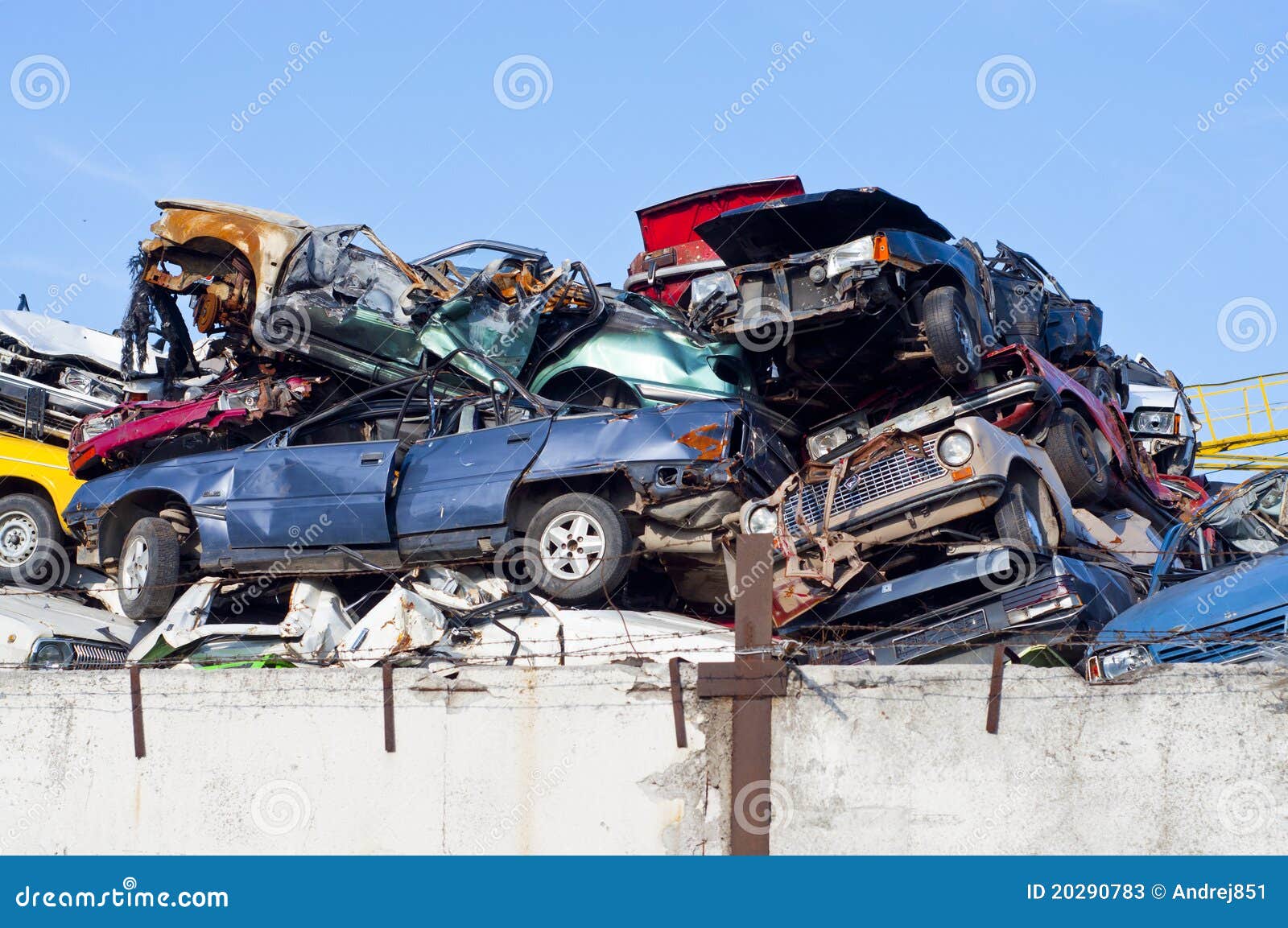 Cars junkyard stock image. Image of damaged, reuse, junk - 20290783
