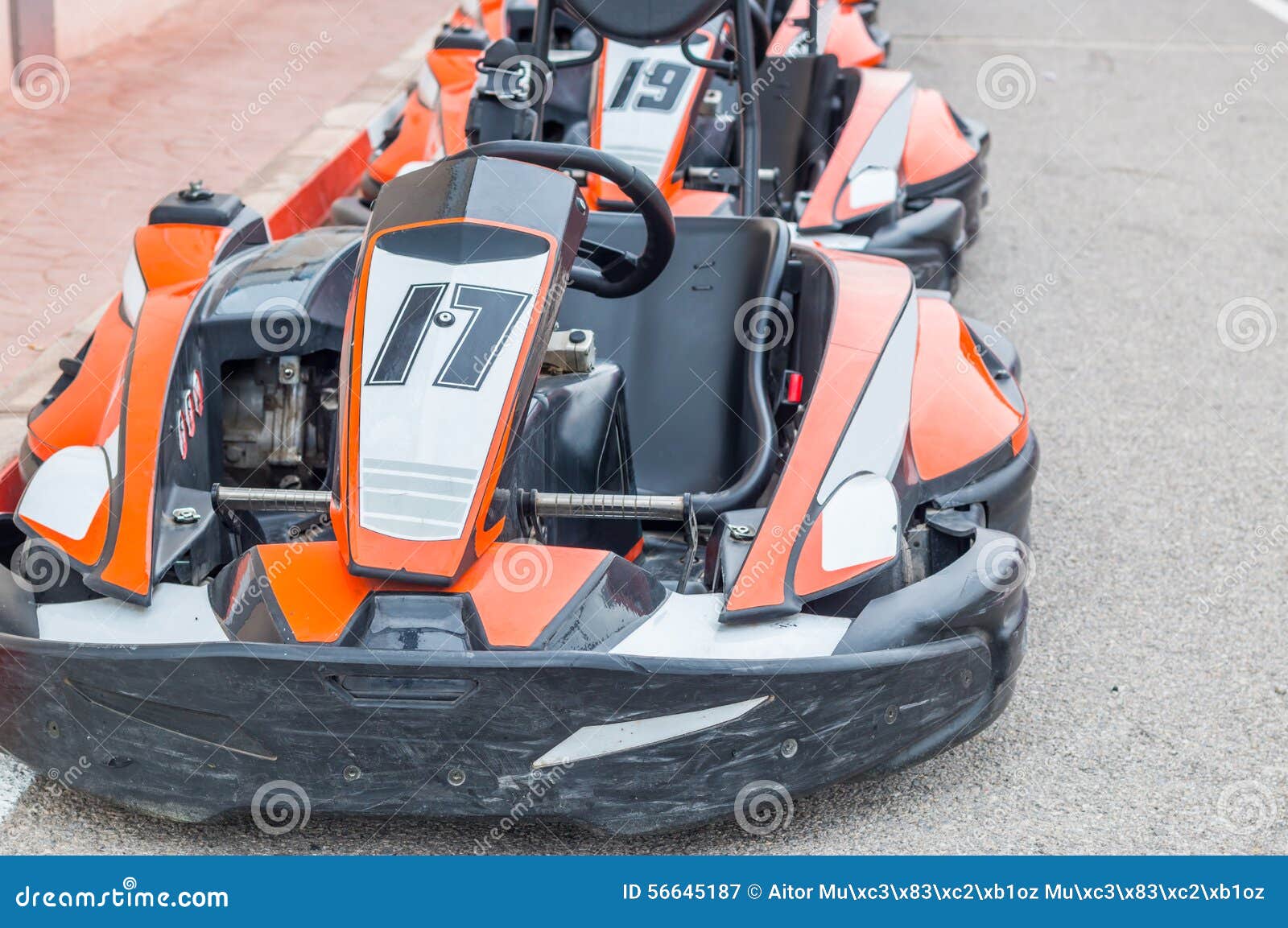 Cars of karting stock image. Image of circuit, recreation - 56645187