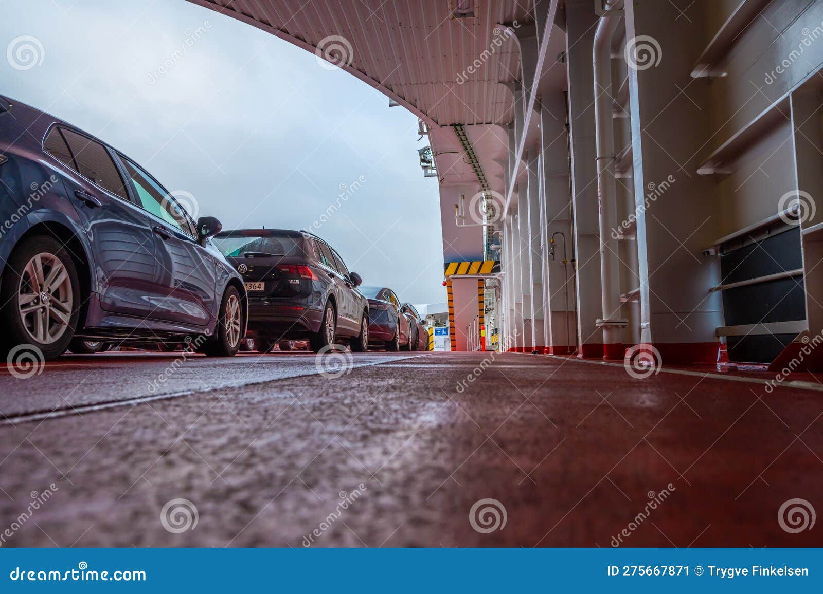Cars Lined Up Aboard a Ferry.. Editorial Photo - Image of city ...