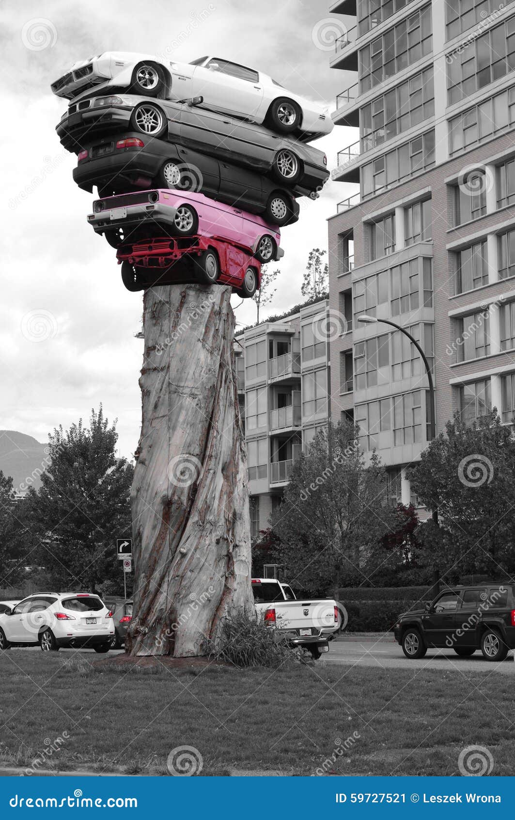 Traffic Pileup or Parking Pileup Editorial Photo - Image of wood, pole ...