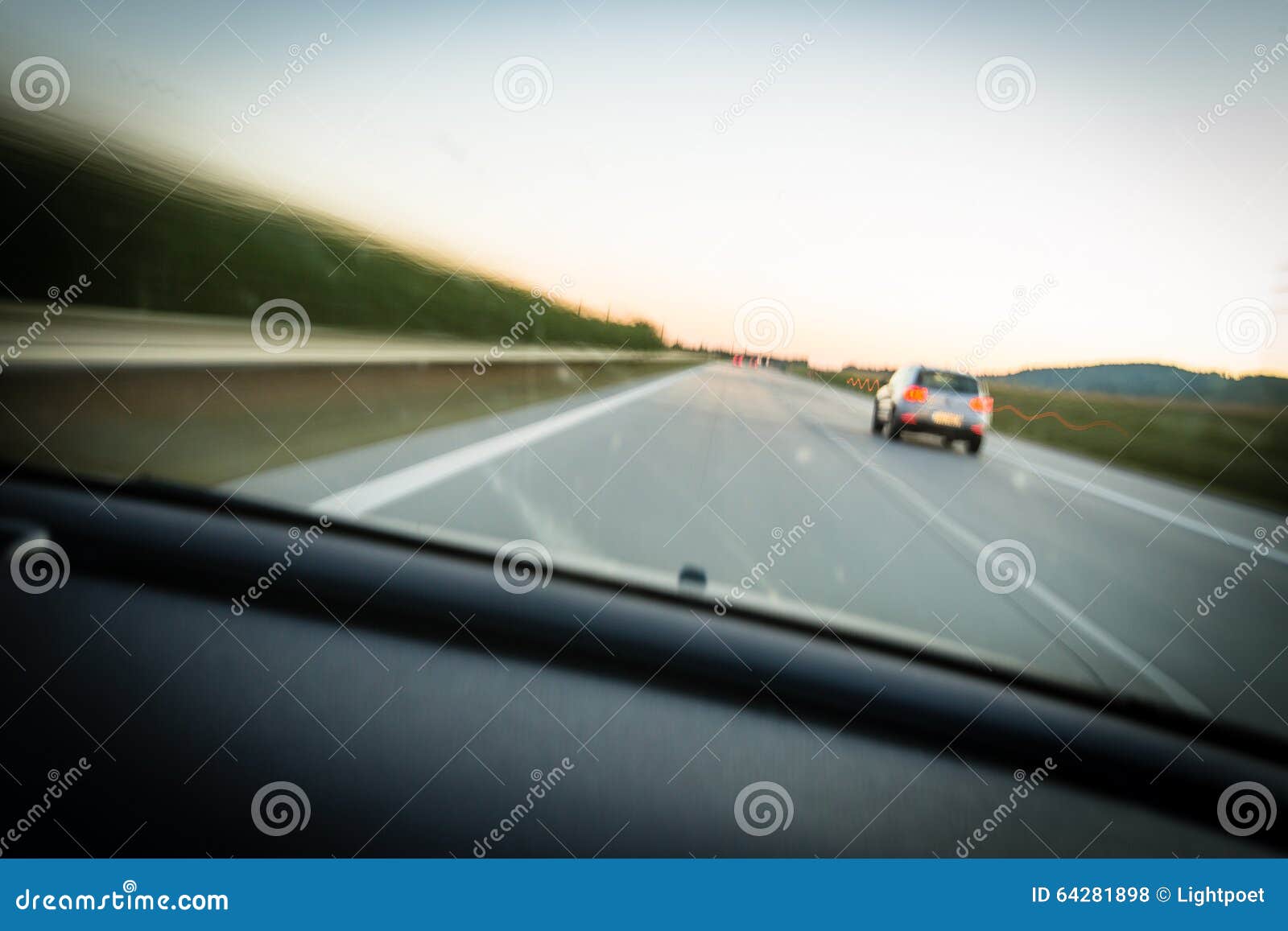 Cars Moving Fast on a Highway Stock Photo - Image of asphalt ...