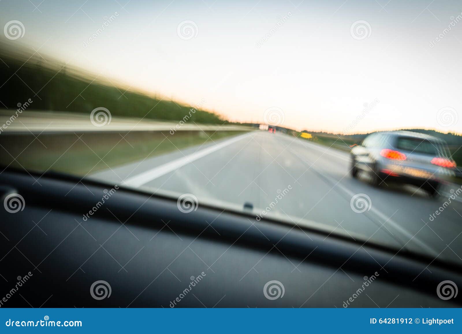 Cars Moving Fast on a Highway Stock Photo - Image of life, delay: 64281912