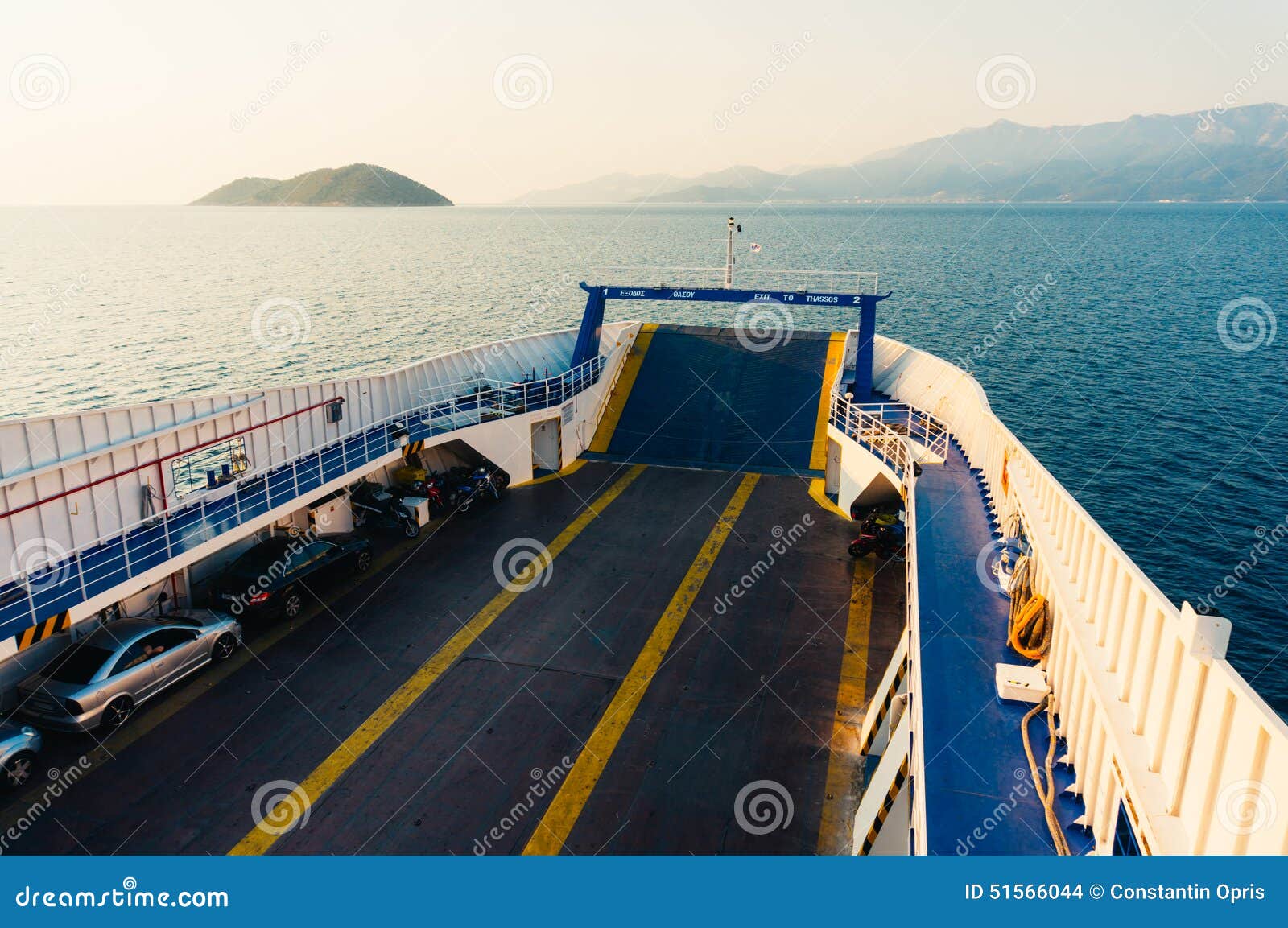 Cars parked on a ferry editorial stock image. Image of commuting - 51566044