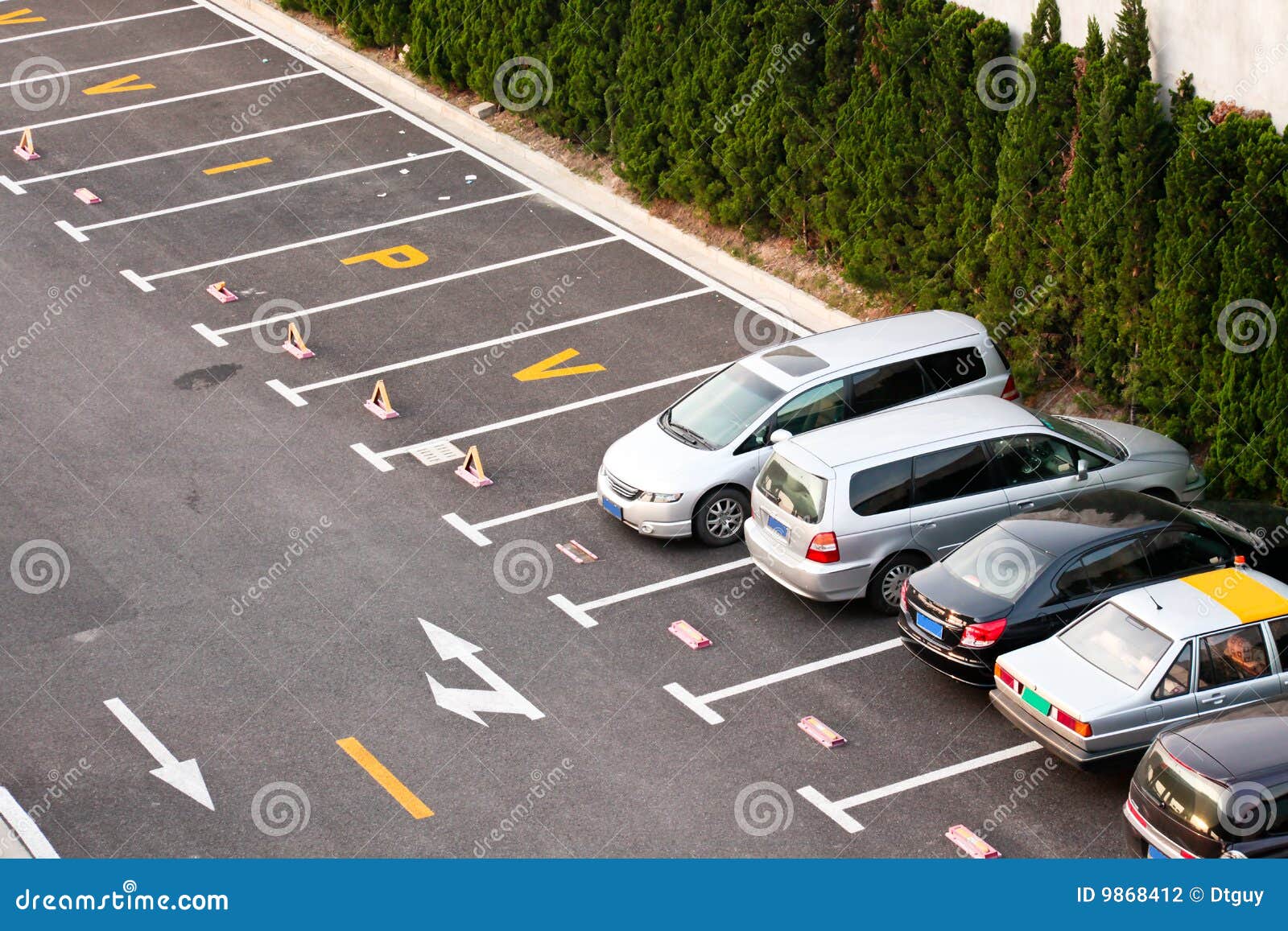 Cars parking stock photo. Image of excess, sedan, automobile - 9868412