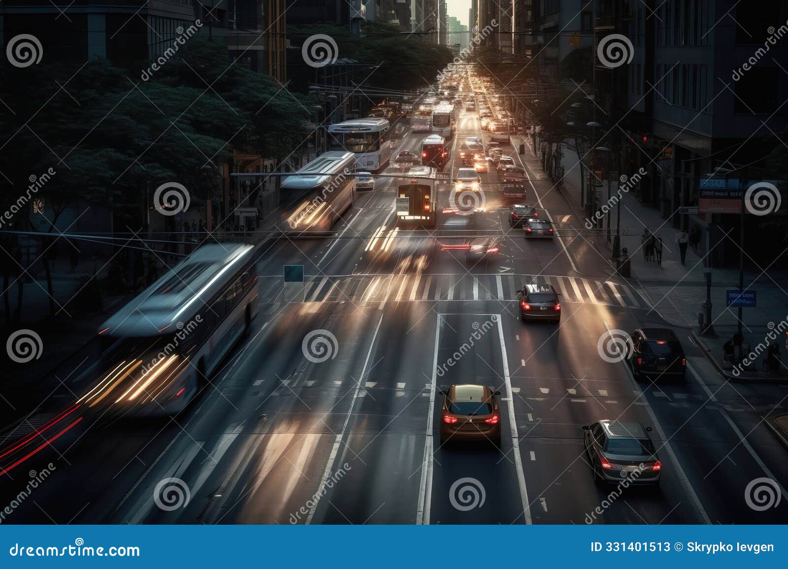 Cars Passing by Highway Wide Highway at Night Stock Image - Image of ...