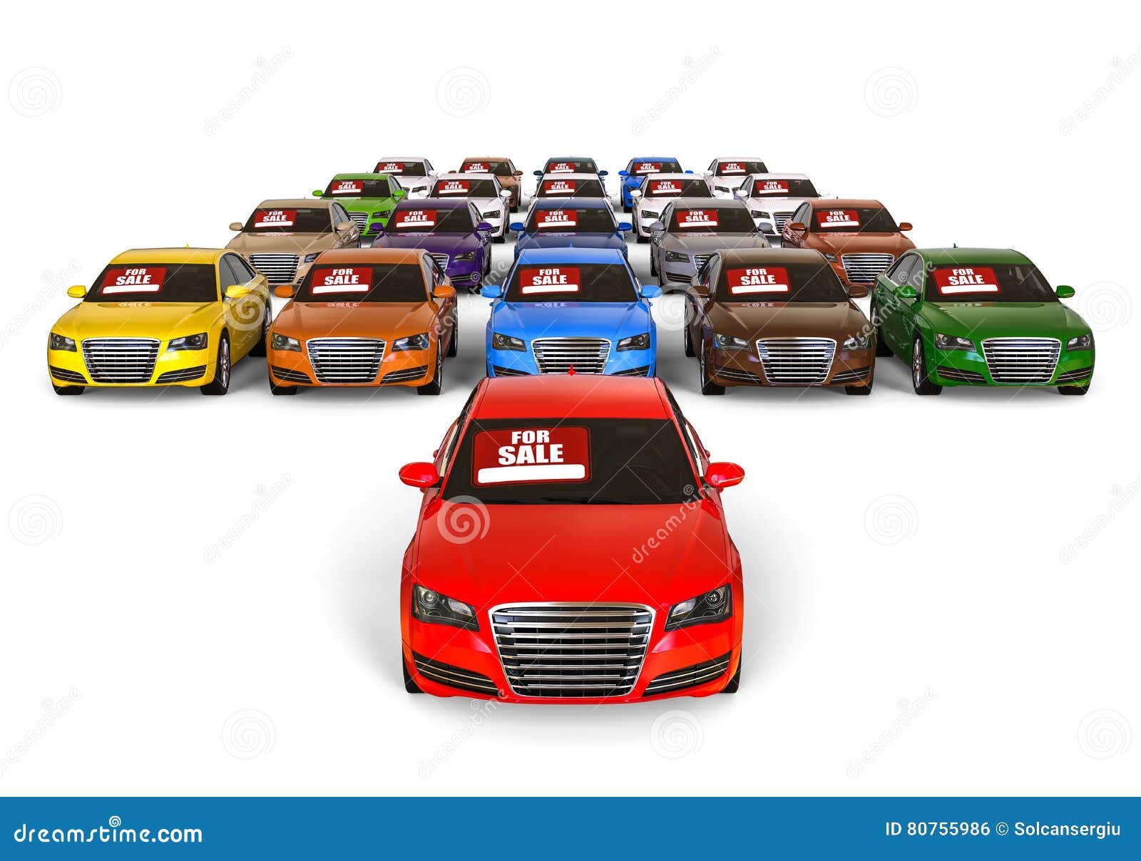 CArs for sale stock illustration. Illustration of exhibition - 80755986