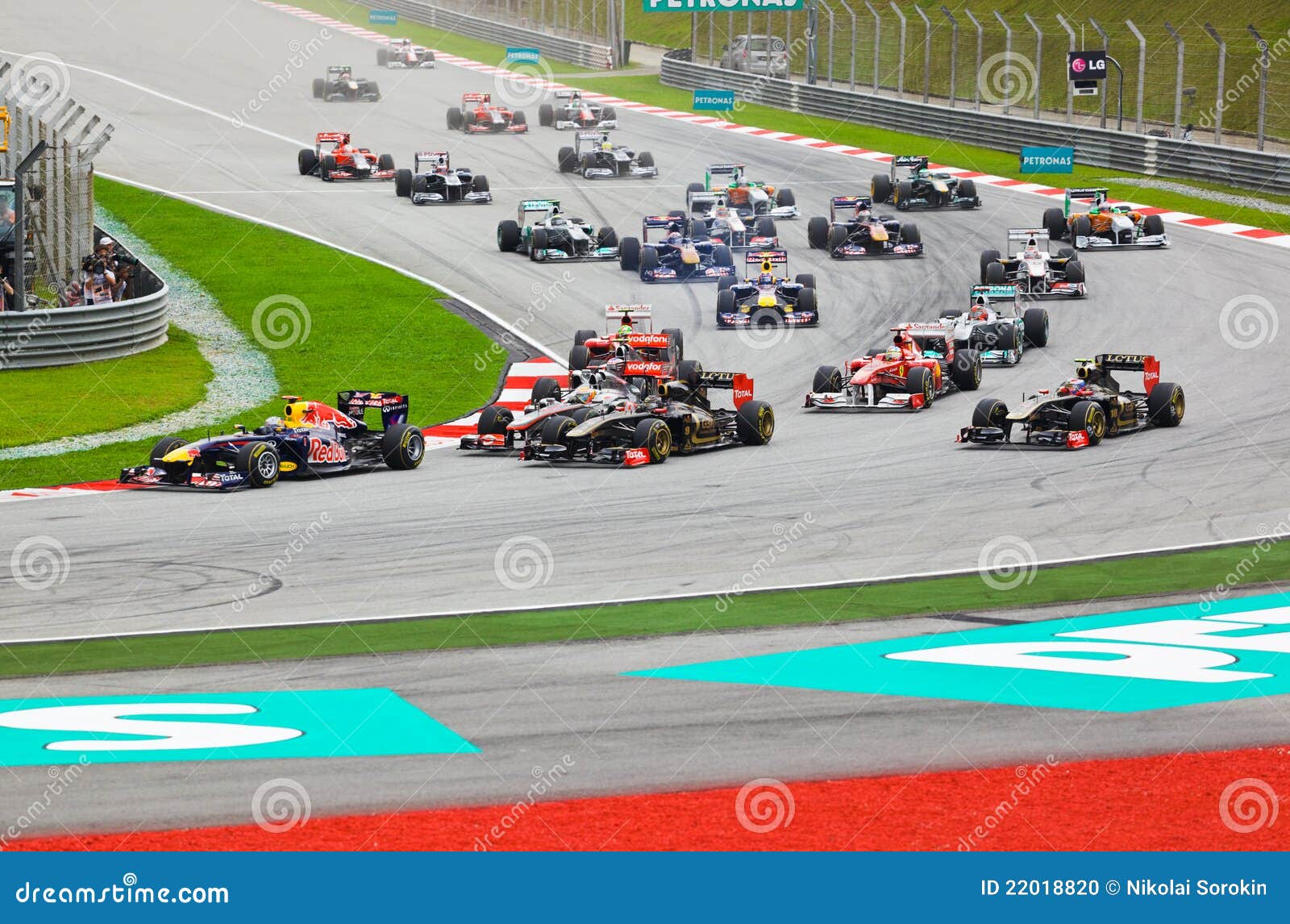 Cars on Track at Race of Formula 1 Editorial Image - Image of ...