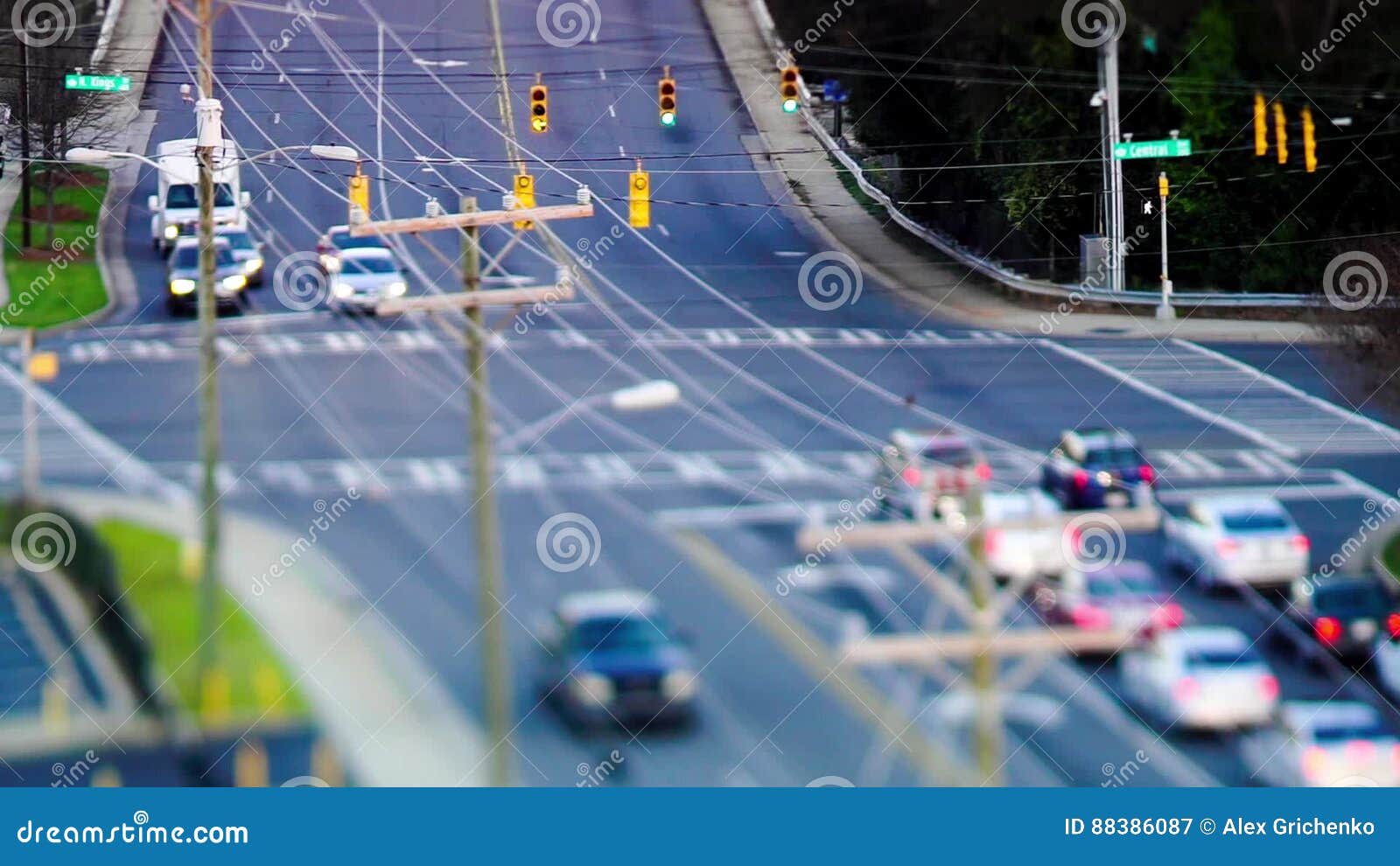 Cars at Traffic Light on Road Stock Video - Video of dramatic ...