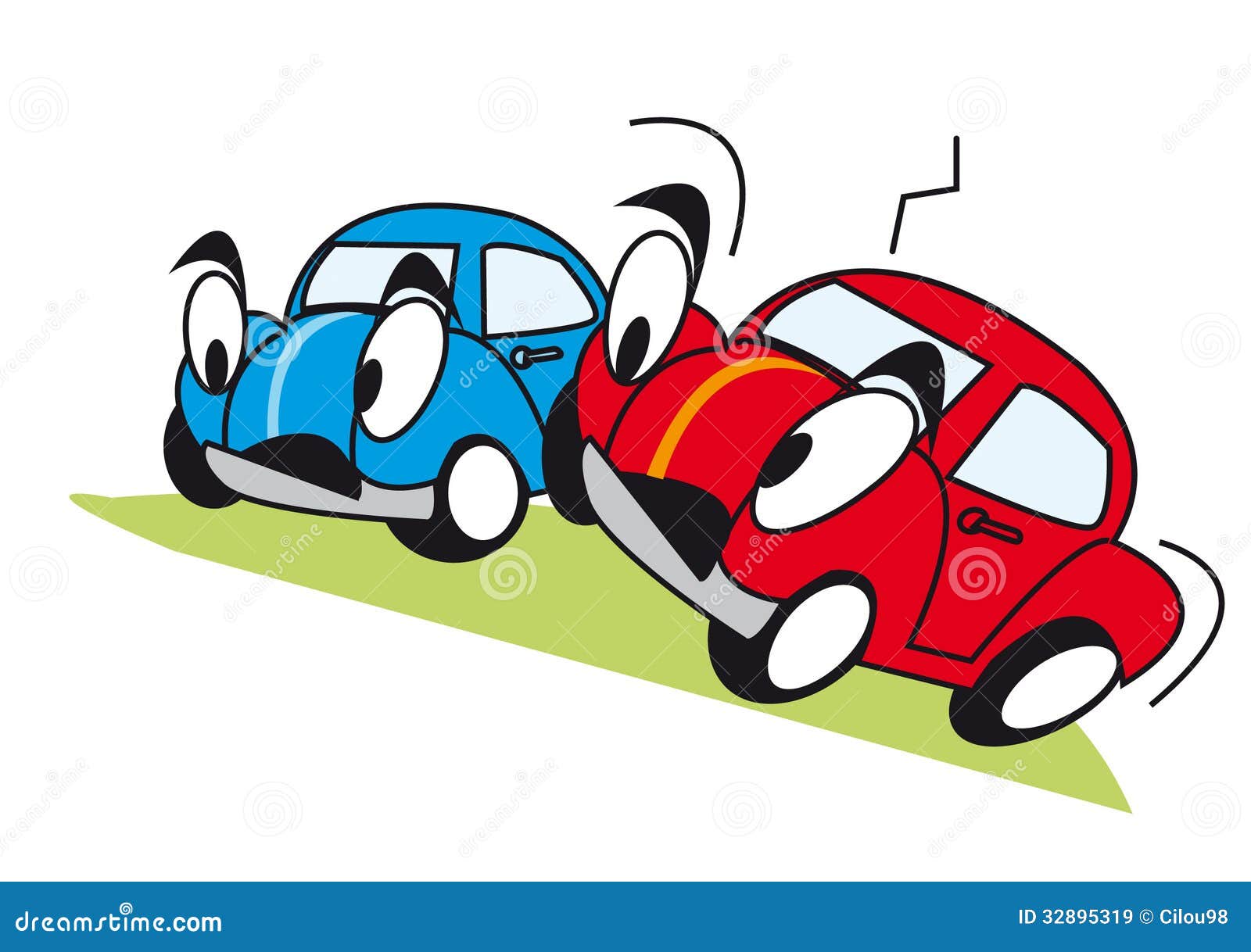 Cars stock vector. Illustration of mascot, human, unfortunate - 32895319