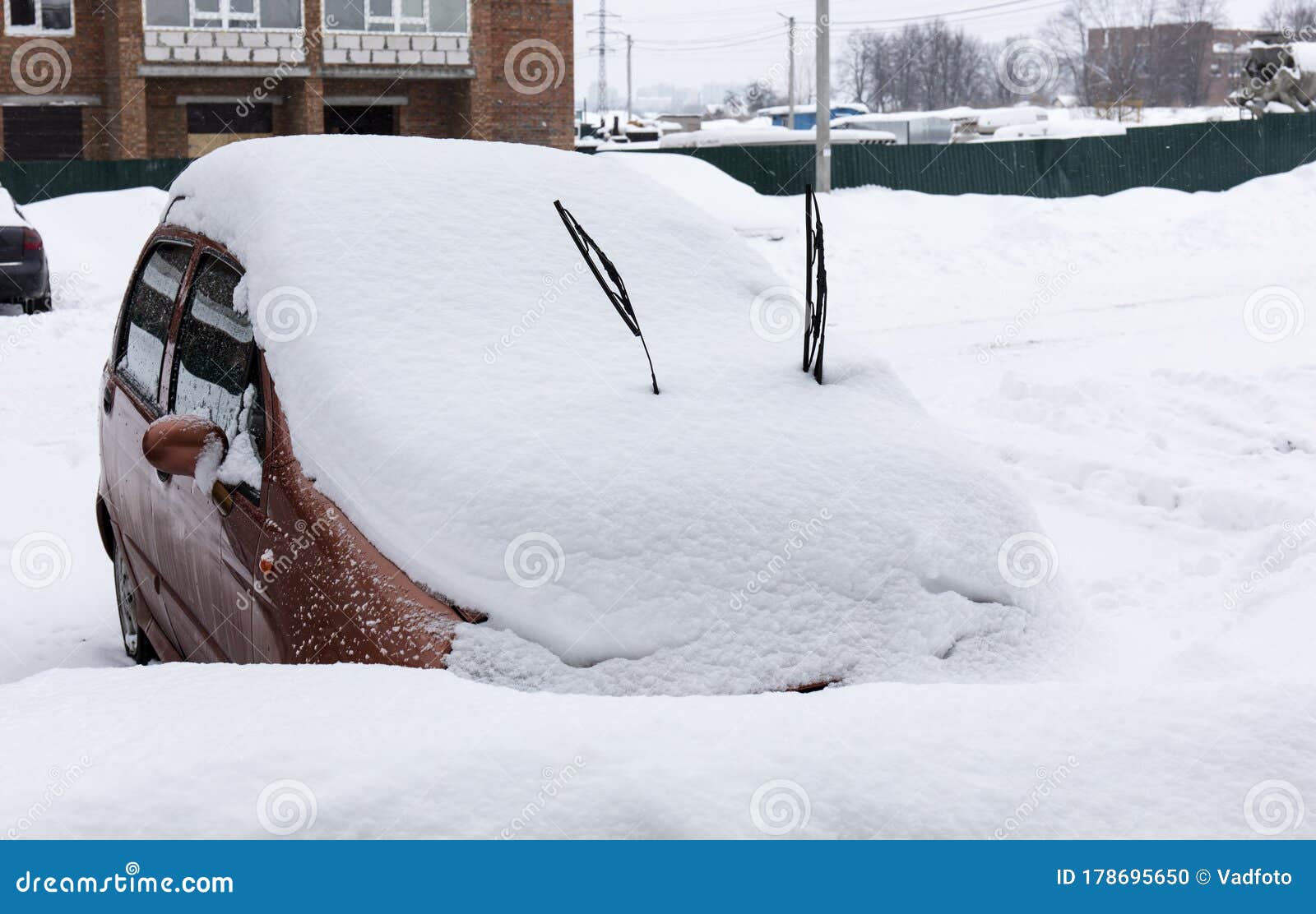 Cars Under the Snow, Winter Stock Photo - Image of extreme, freeze ...