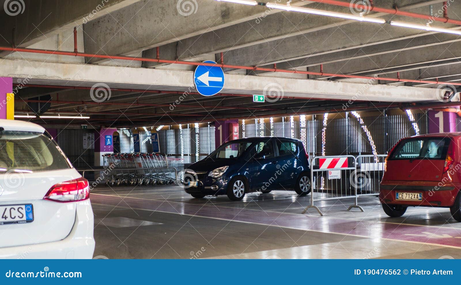 Cars in the Underground Parking Lot Editorial Photography - Image of ...