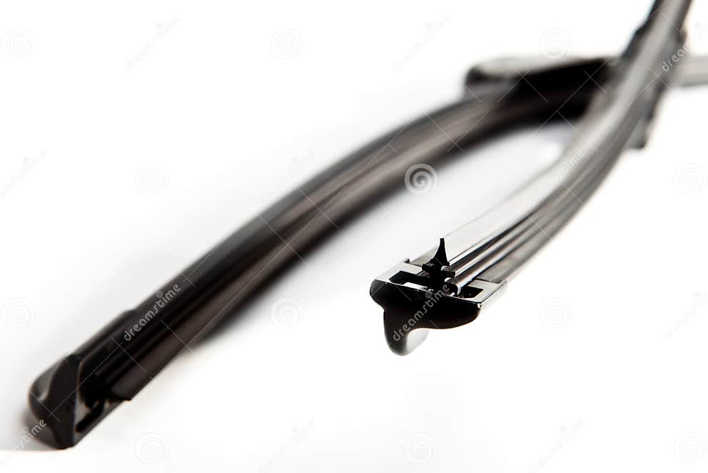 Cars Windshield Wipers.Small Depth of Sharpness, Focus on a Tip Stock ...