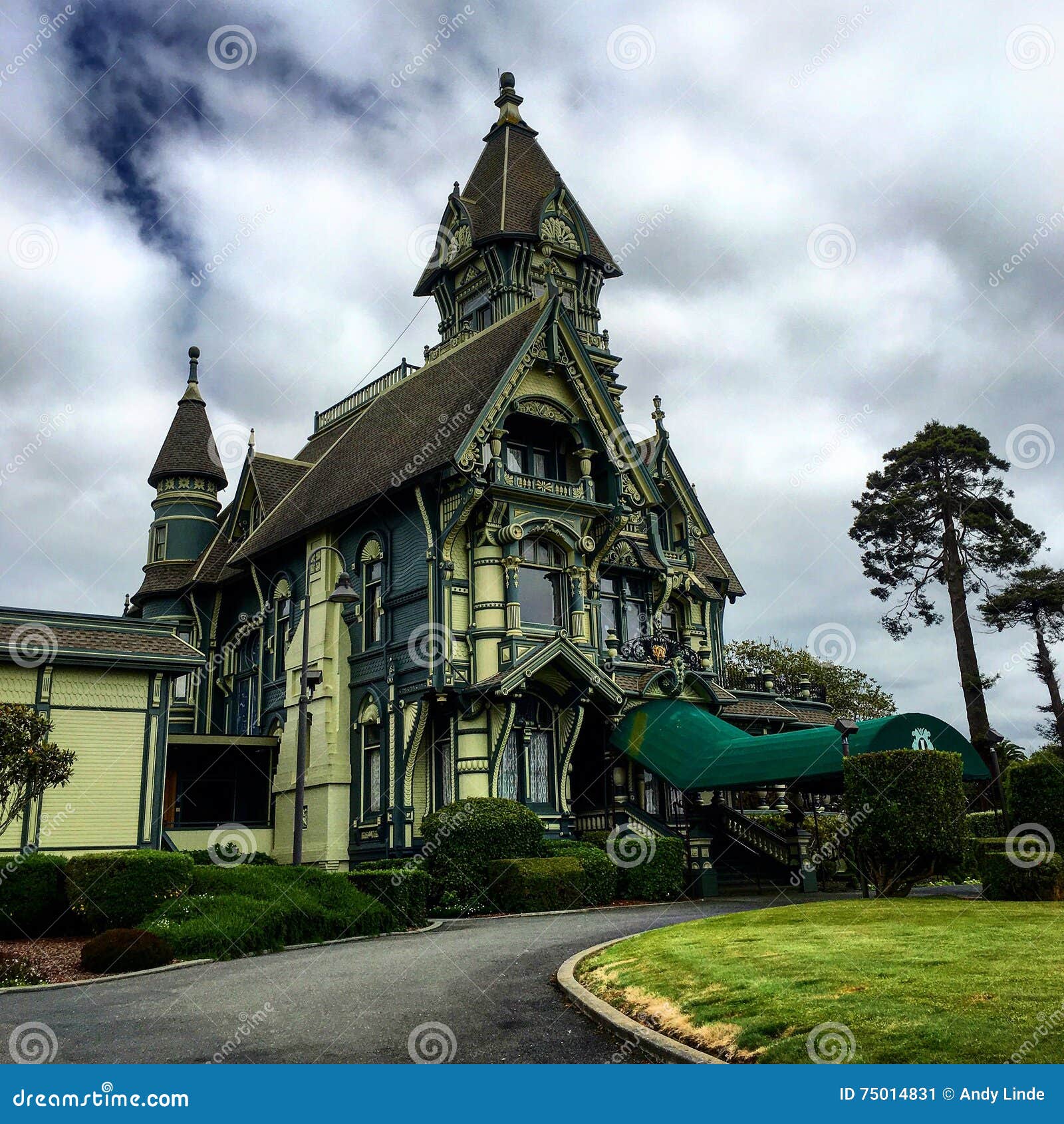 The Carson Mansion stock image. Image of mansion, eureka - 75014831