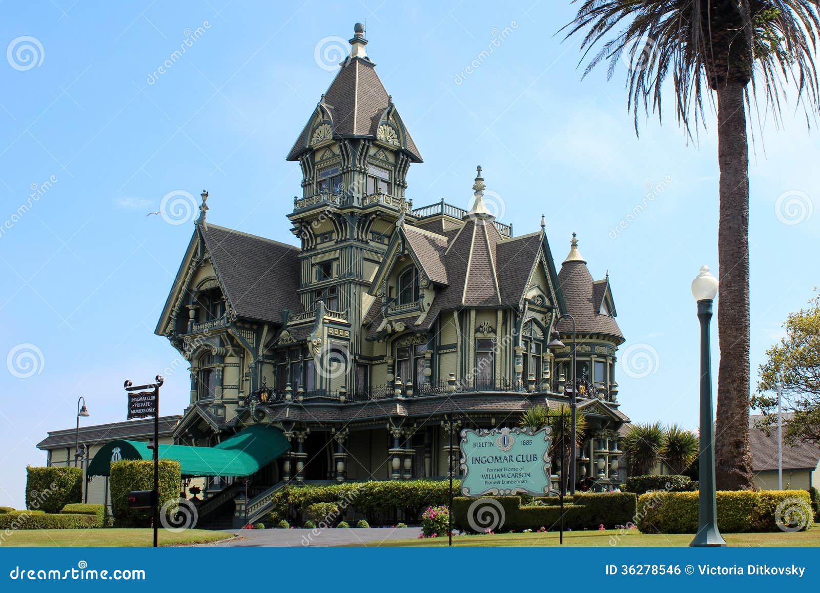 Carson Mansion, Eureka, California Fotografia Editoriale - Immagine di ...