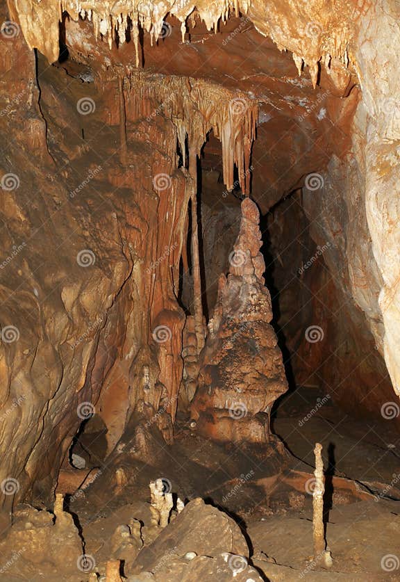 Carst decoration of cave stock image. Image of cave, cavern - 7158407