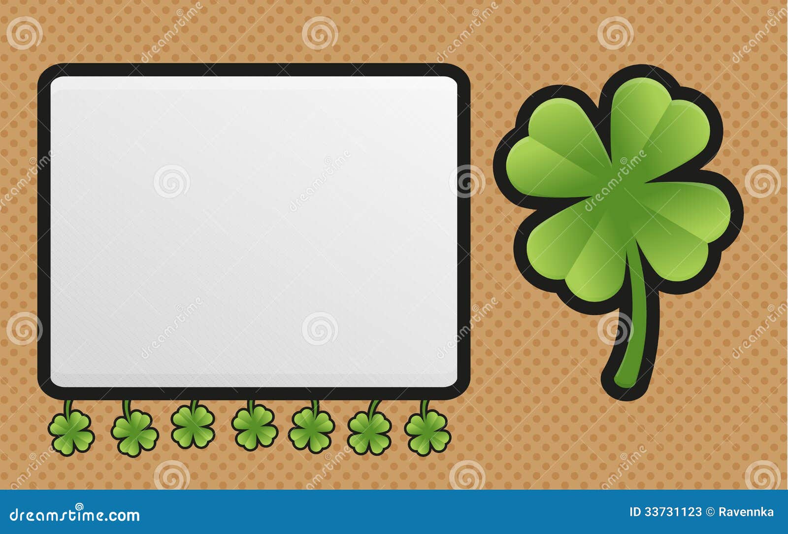 Cartão da boa sorte ilustração do vetor. Ilustração de sorte - 33731123