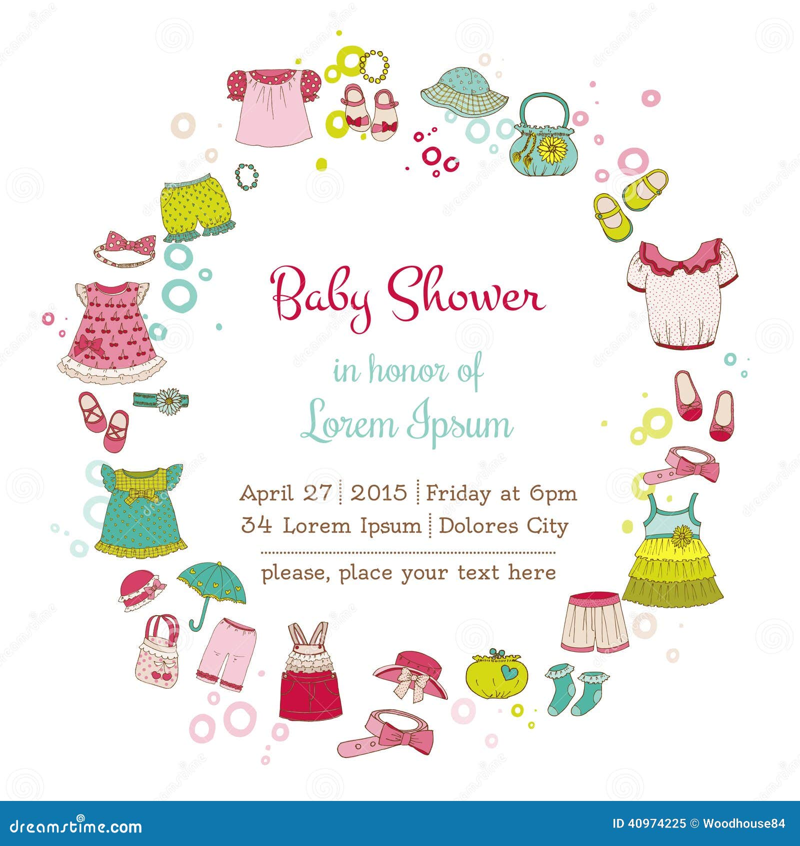 Cartão de chegada do bebê ilustração do vetor. Ilustração de projeto ...