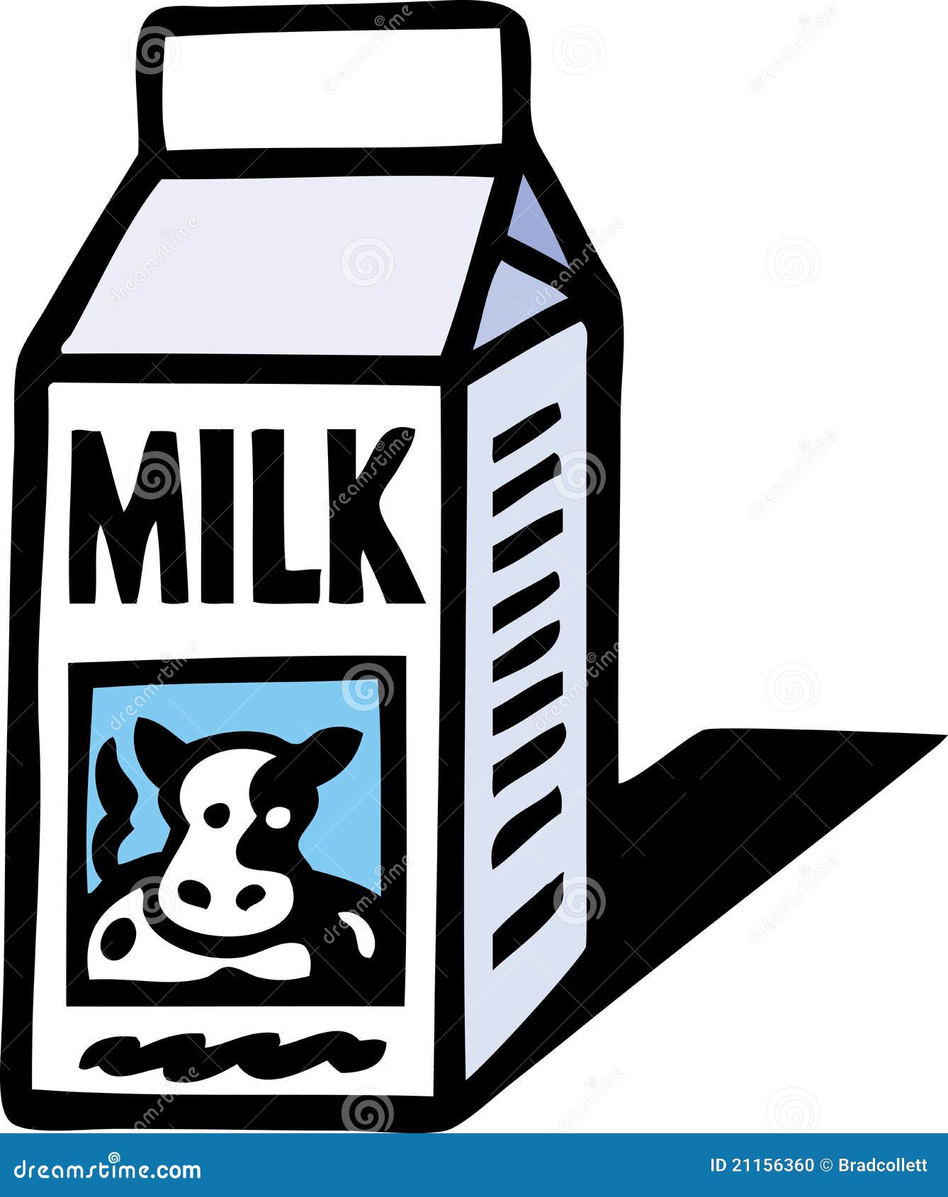 Cartón de la leche ilustración del vector. Ilustración de icono - 21156360