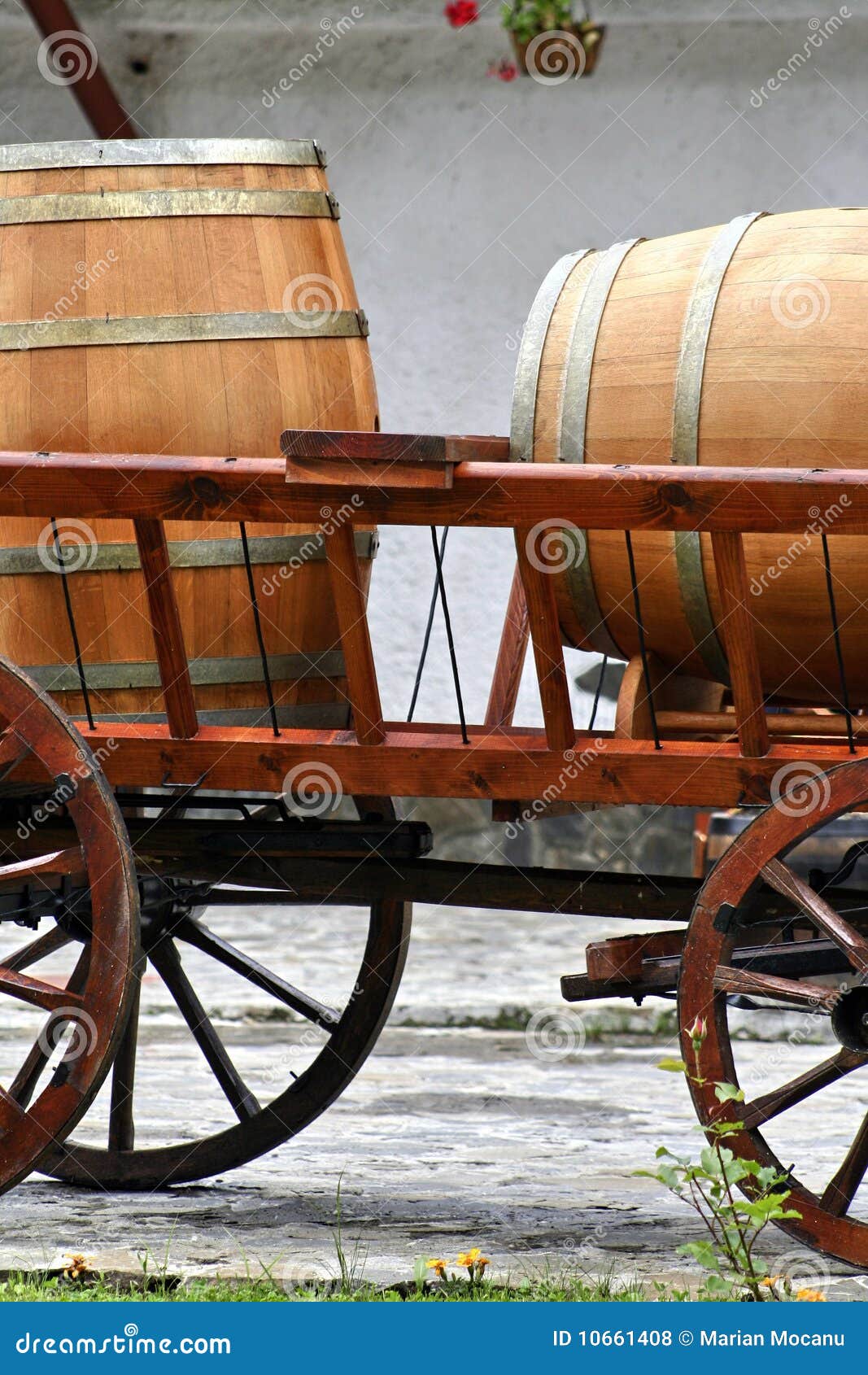 Cart stock photo. Image of round, barrels, details, transport - 10661408