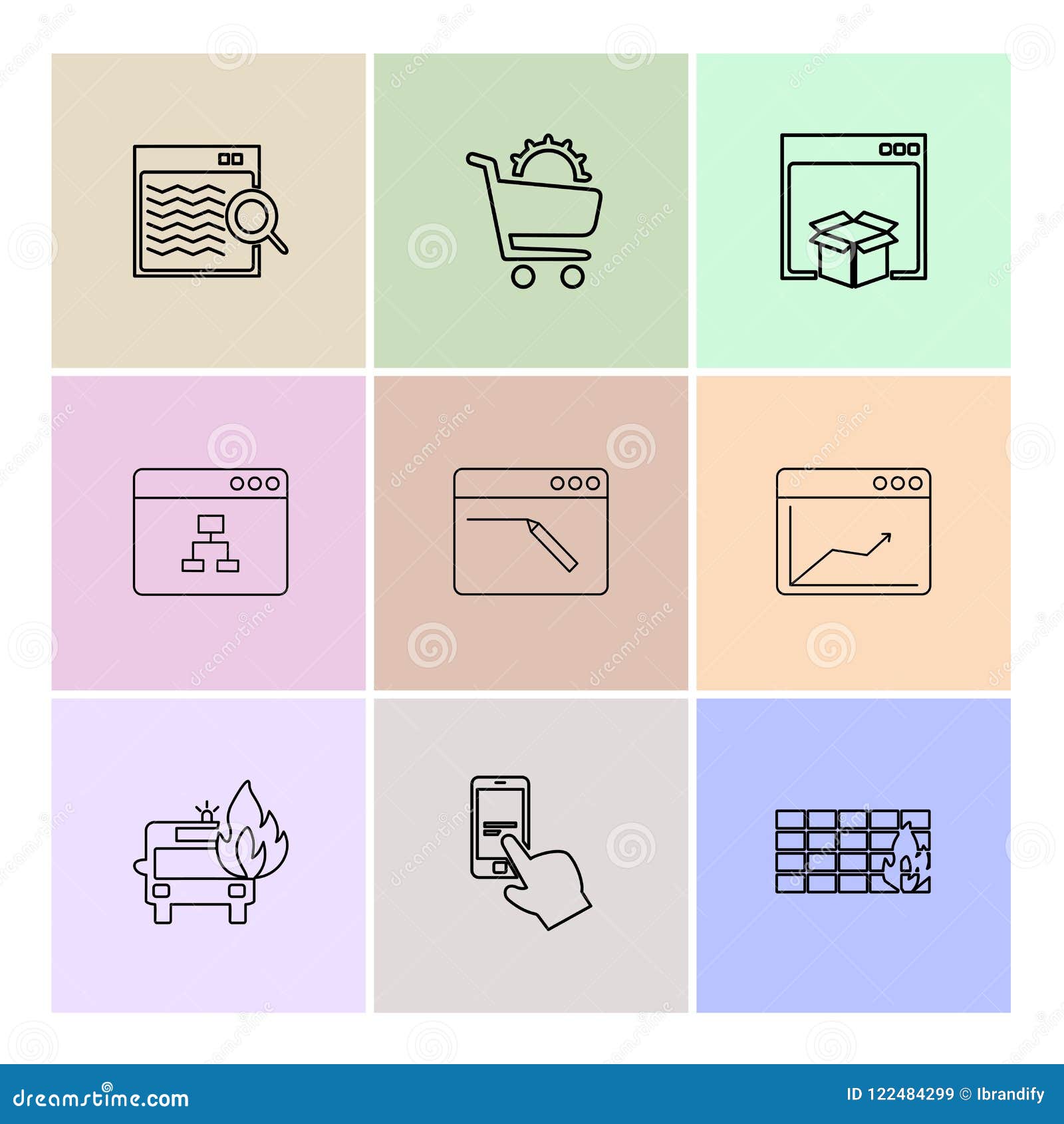 Cart ,dropbox , Windows , Ui , Layout , Web , User Interface , Stock ...