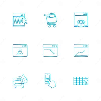 Cart ,dropbox , Windows , Ui , Layout , Web , User Interface , Stock ...