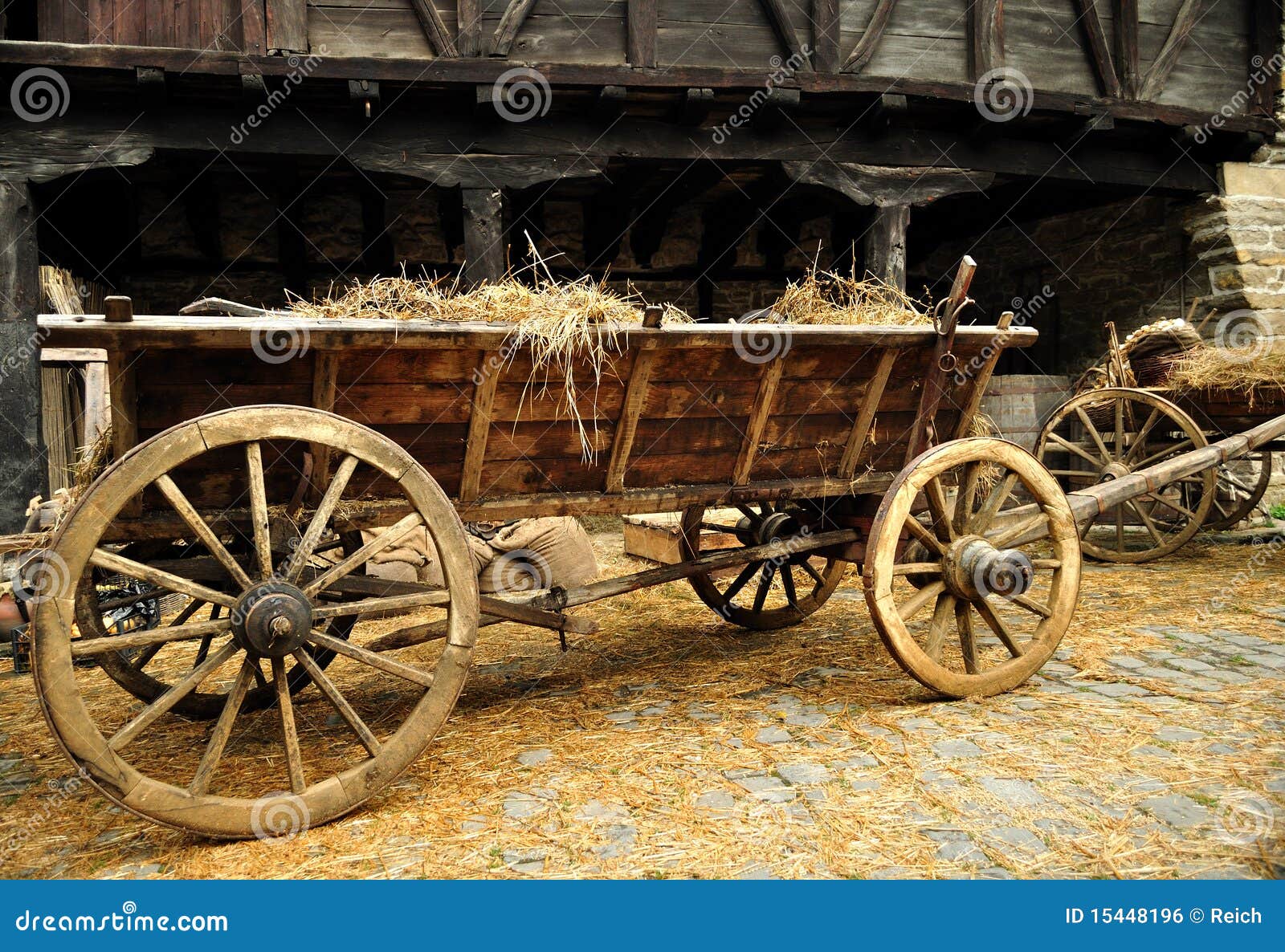 Cart with hay stock photo. Image of agricultural, vehicle - 15448196