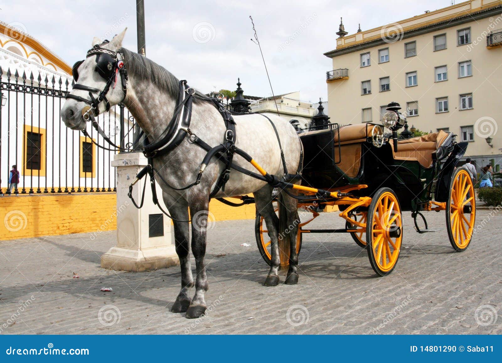 Cart and horse, Spain stock photo. Image of horse, tourism - 14801290